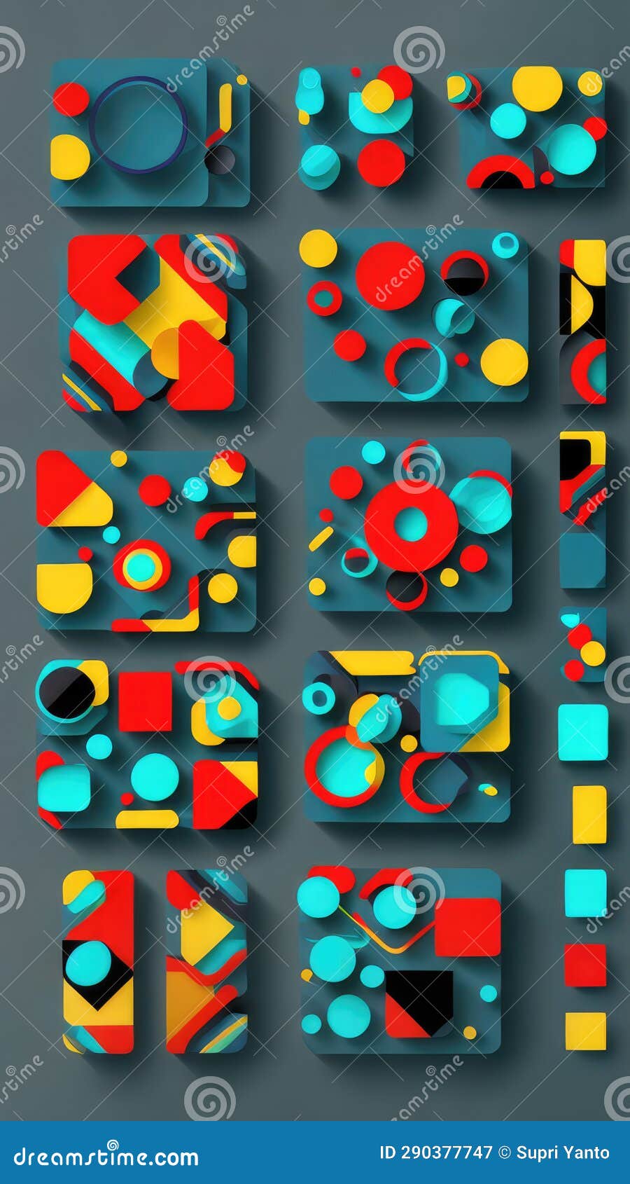 Abstract Creative Colour Interface Flat Design for Background Stock ...