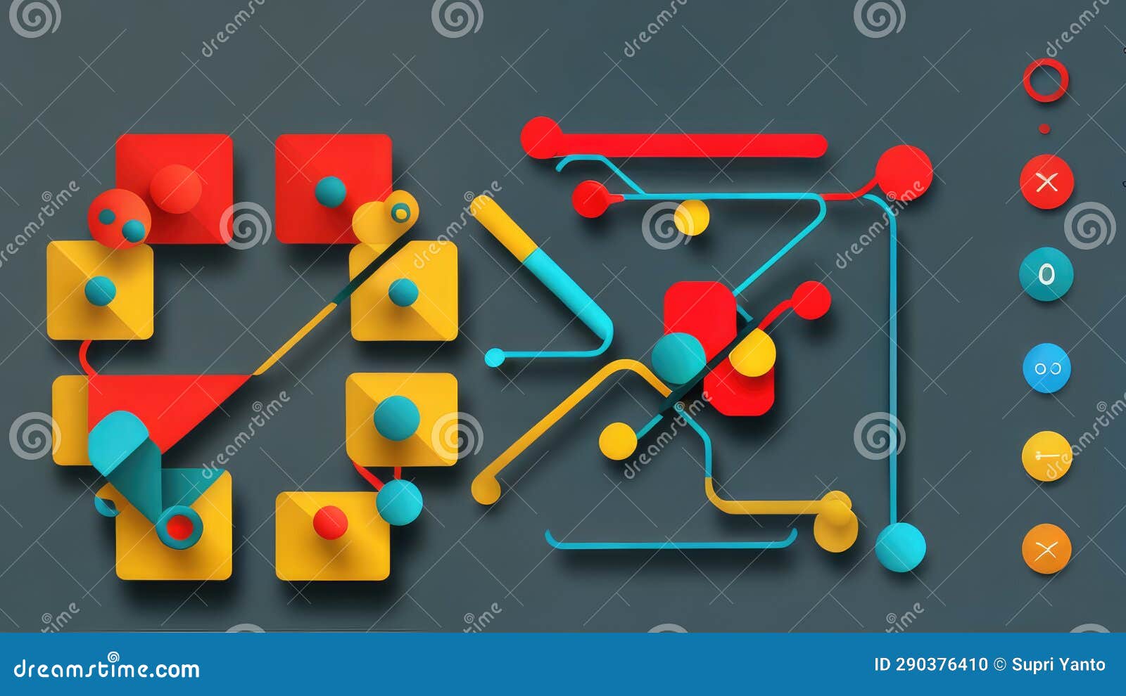 Abstract Creative Colour Interface Flat Design for Background Stock ...