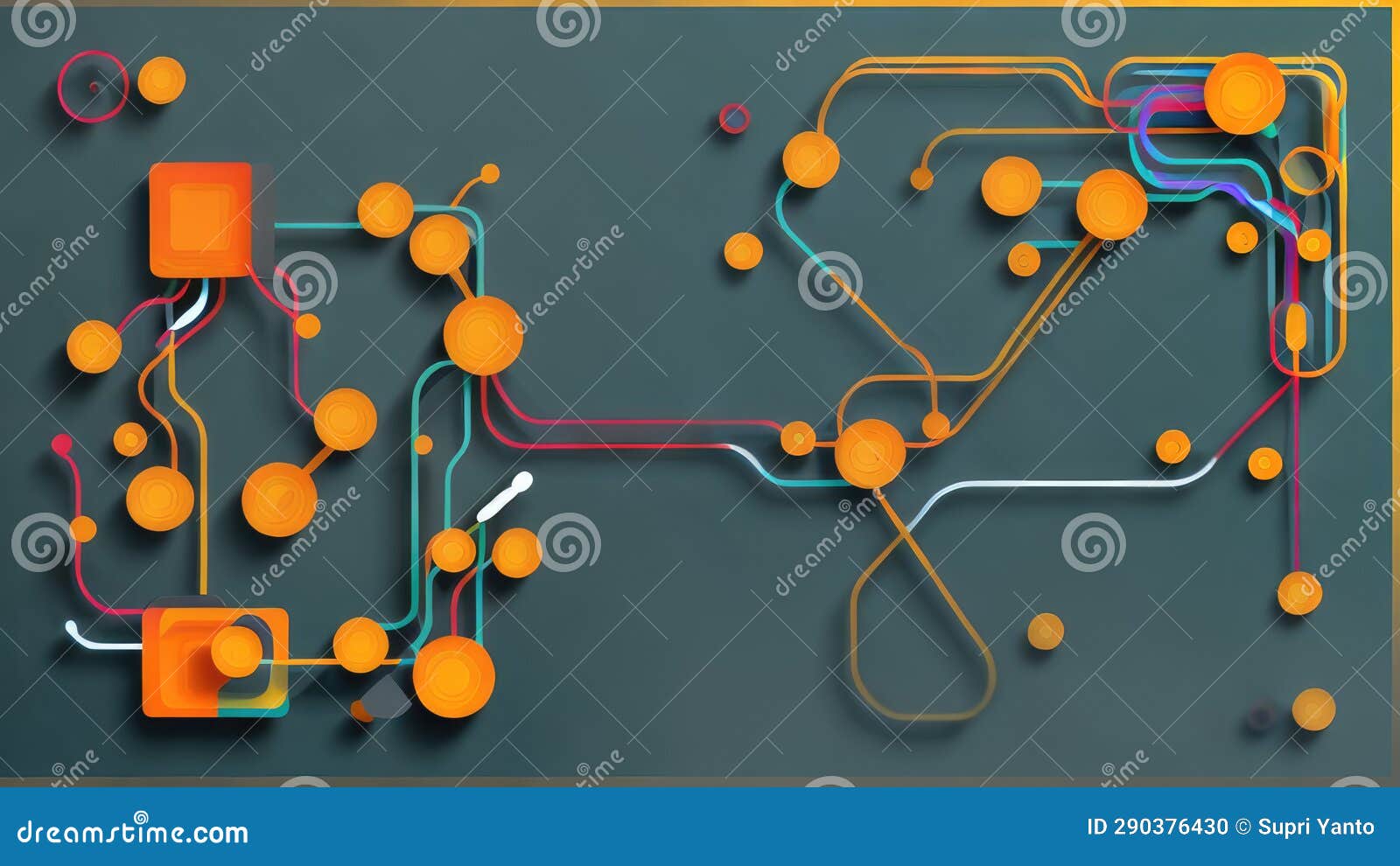 Abstract Creative Colour Interface Flat Design for Background Stock ...