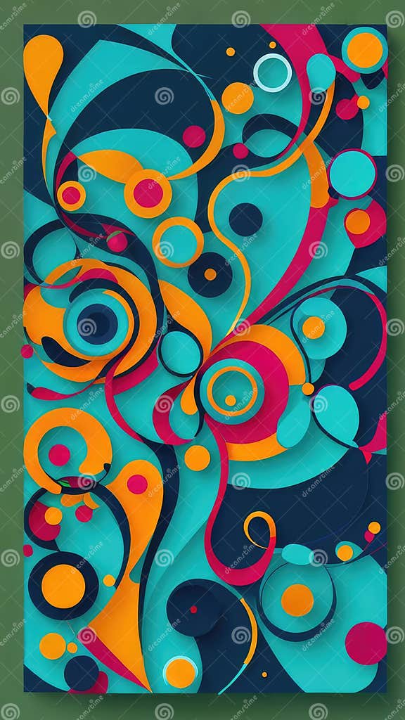 Abstract Creative Colour Interface Flat Design for Background Stock ...