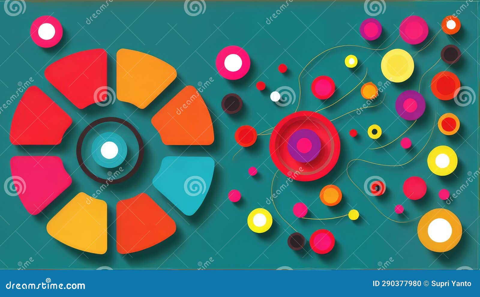 Abstract Creative Colour Interface Flat Design for Background Stock ...