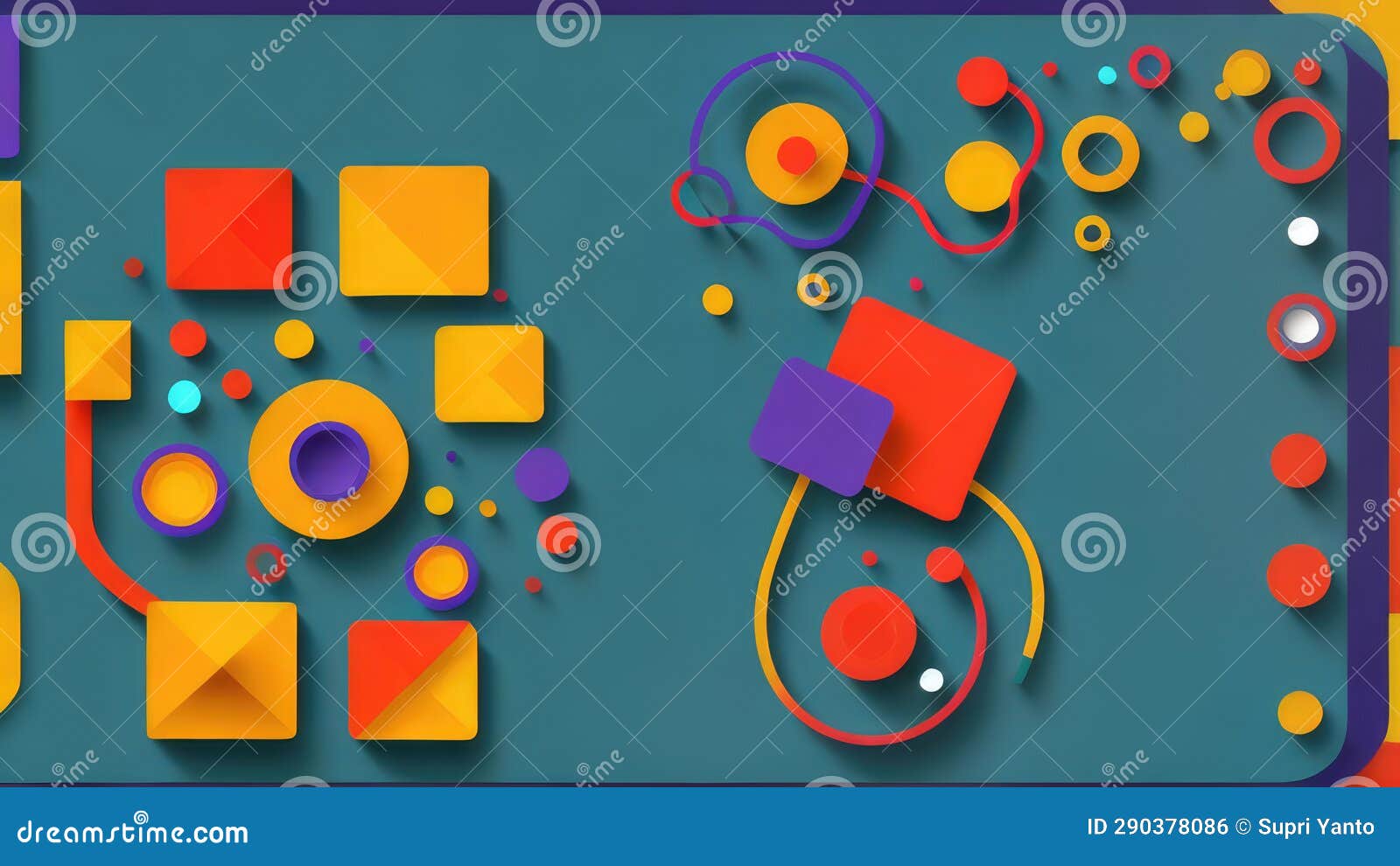 Abstract Creative Colour Interface Flat Design for Background Stock ...