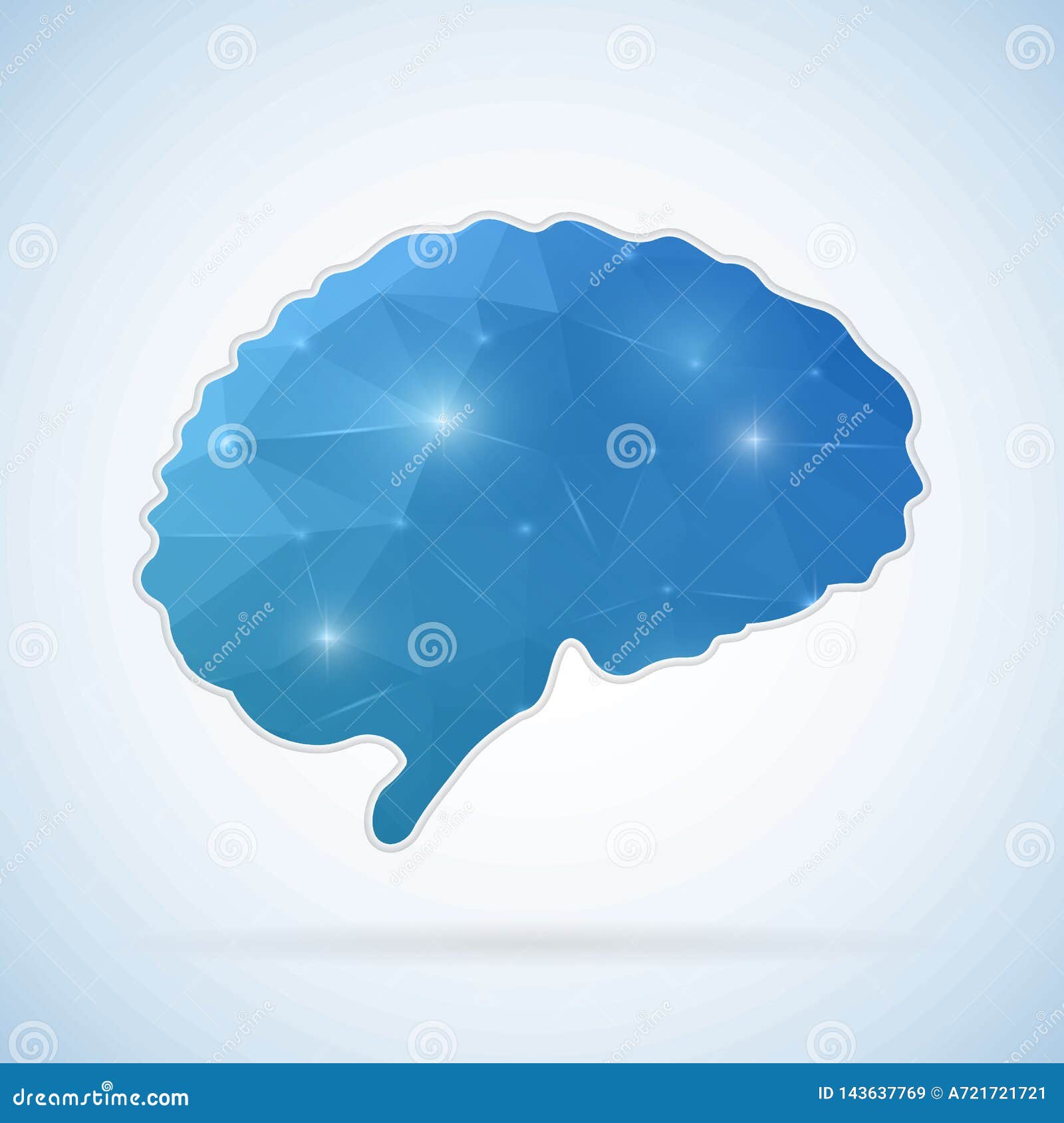 Abstract Creative Concept Icon of Brain for Web and Mobile Applications ...