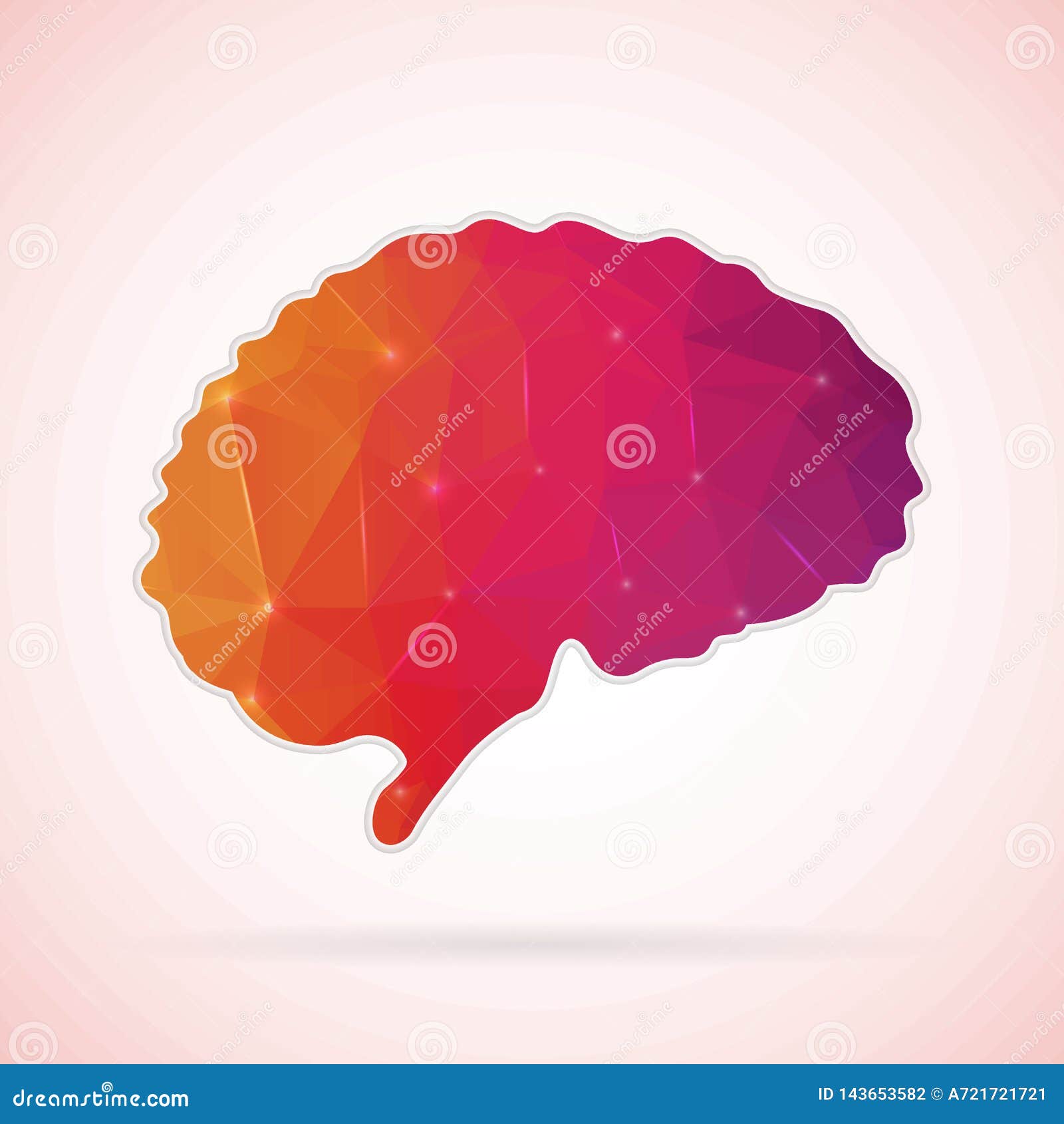 Abstract Creative Concept Icon of Brain for Web and Mobile Applications ...