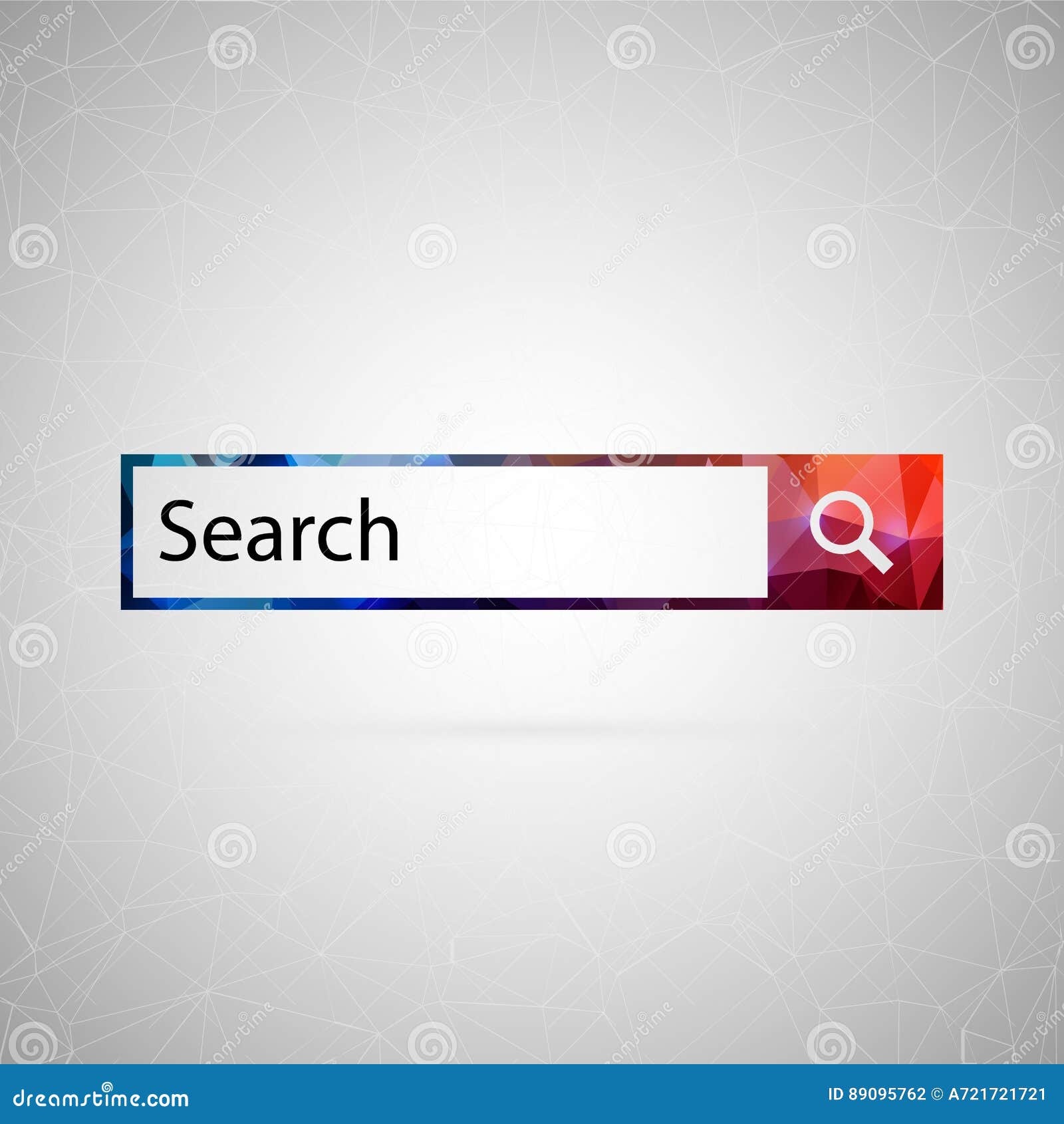 Abstract Creative Concept Icon of Search Bar. for Web and Mobile ...