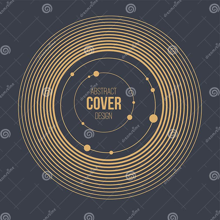 Abstract Creative Concept Layout Template. Abstract Solar System ...