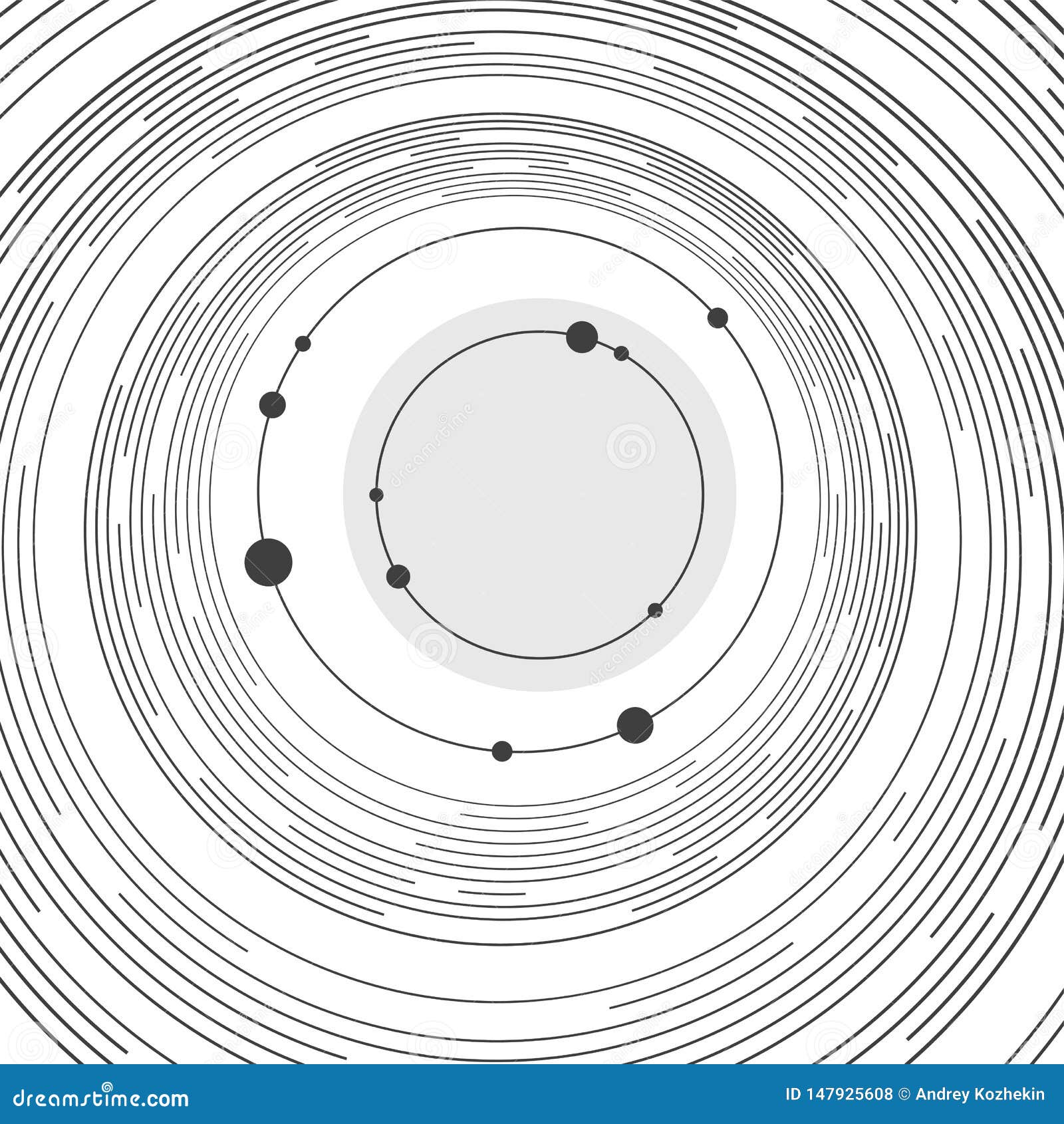 Abstract Creative Concept Layout Template. Abstract Solar System ...