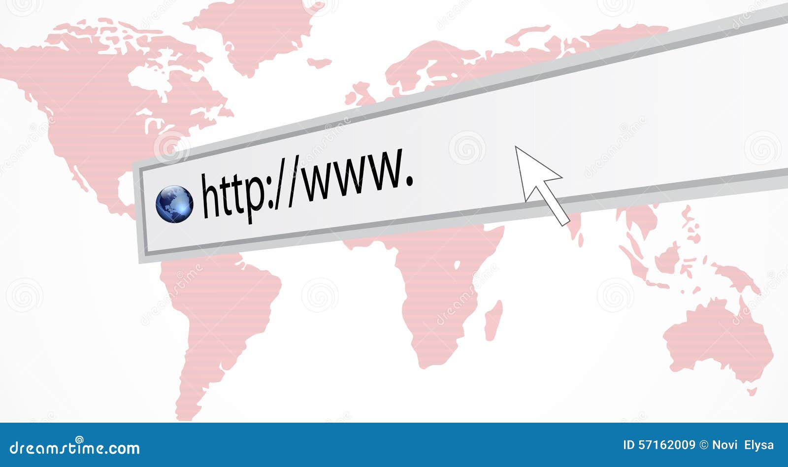 Abstract Creative Concept Map of the World and Http:wwww, Global ...
