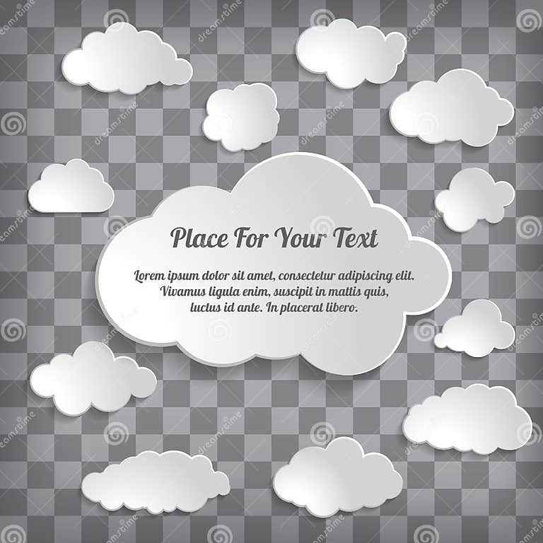 Abstract Creative Concept Vector Clouds Collection on Chequere Stock ...