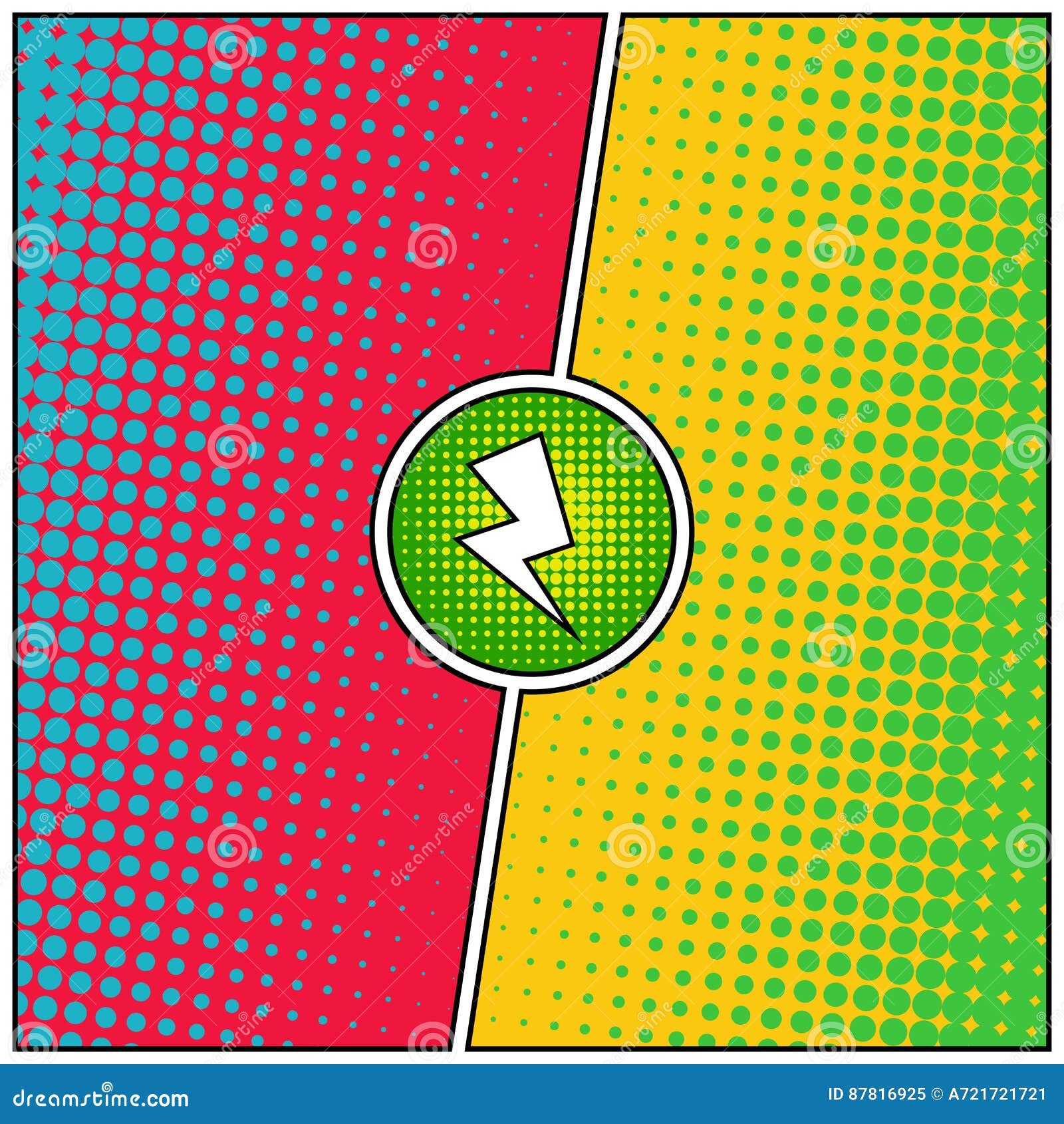 Abstract Creative Concept Vector Comic Pop Art Style Blank, Layout ...