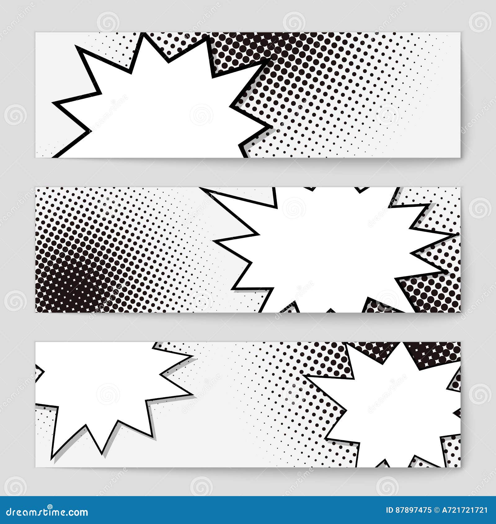 Abstract Creative Concept Vector Comic Pop Art Style Blank, Layout ...