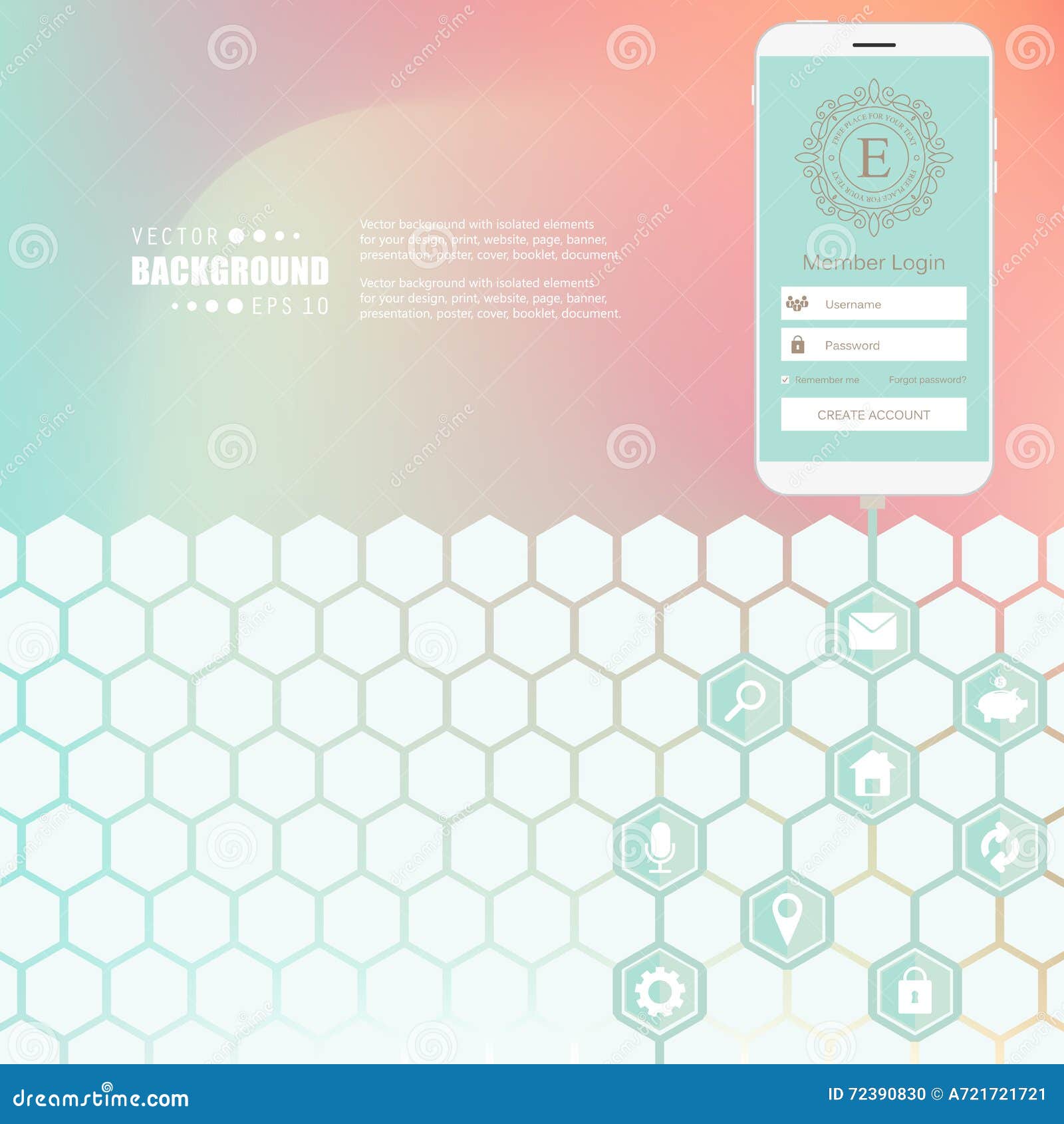 Abstract Creative Concept Vector Hexagon Network Stock Vector ...