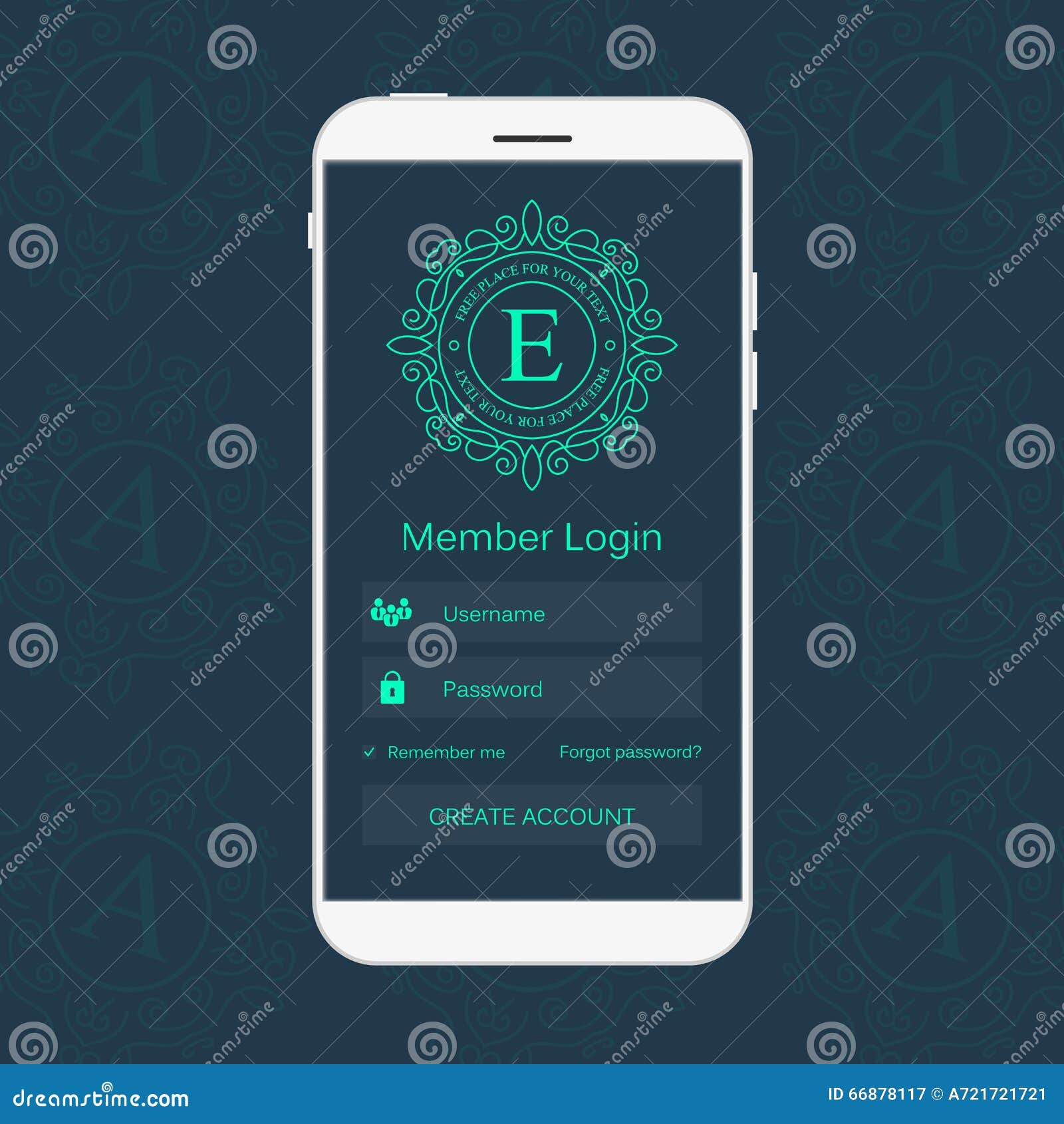 Abstract Creative Concept Vector Member Login Form Interface. for Web ... Abstract Creative Concept Vector Member Login Form Interface. for Web ...