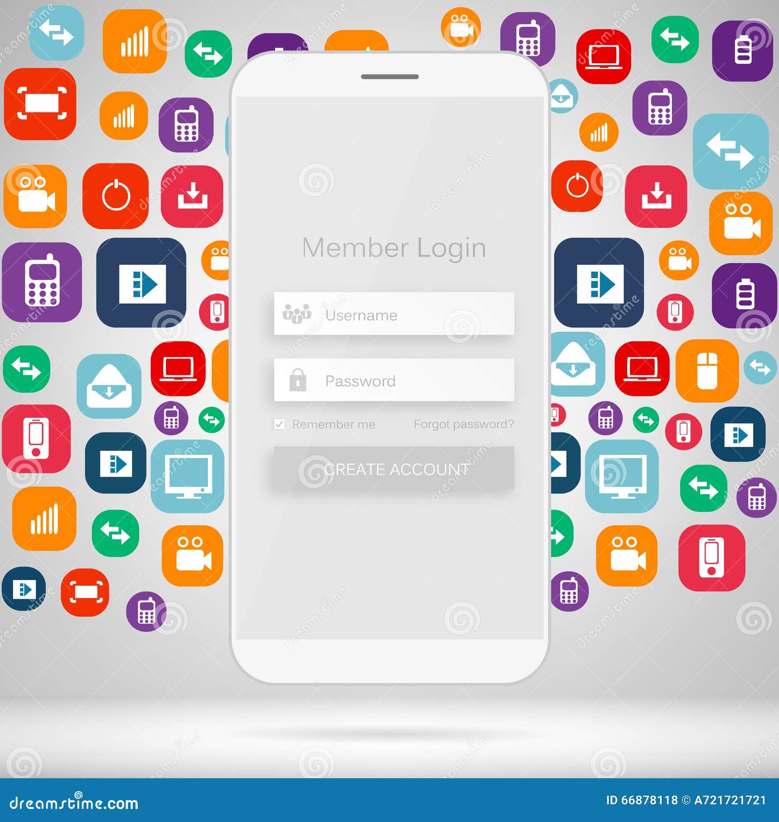 Abstract Creative Concept Vector Member Login Form Interface. for Web ... Abstract Creative Concept Vector Member Login Form Interface. for Web ...