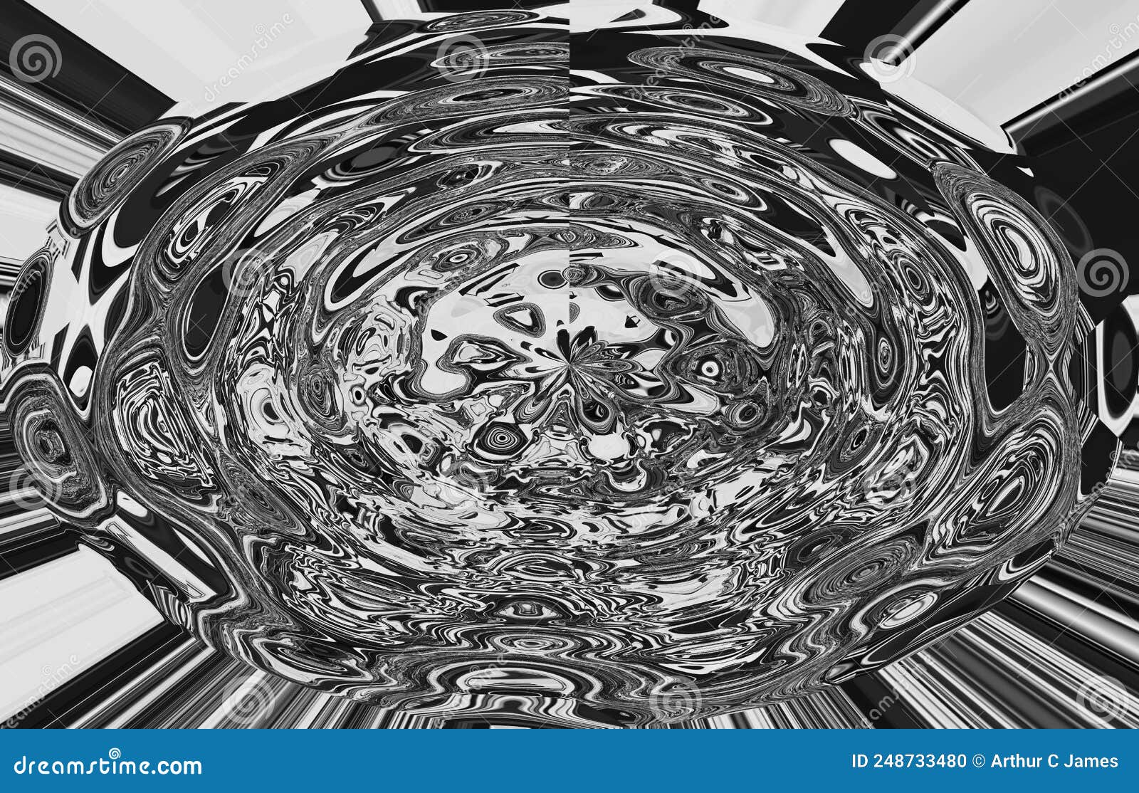 Abstract Digital Contemporary Art Design Stock Illustration ...