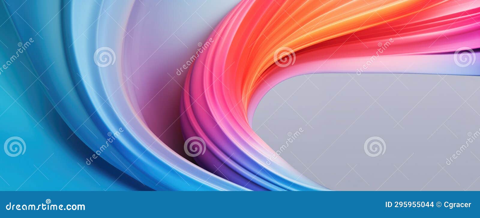 Abstract Creative Curve Design on Blue Background Stock Illustration ...