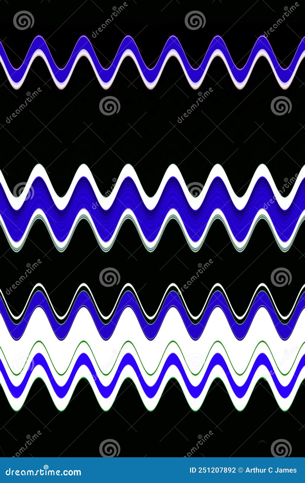 Abstract Creative Digital Contemporary Art Stripes Design Stock ...