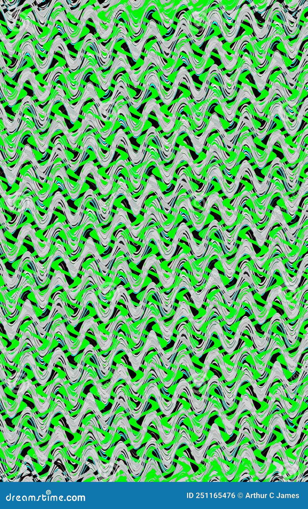 Abstract and Creative Digital Contemporary Art Waves Design Stock ...