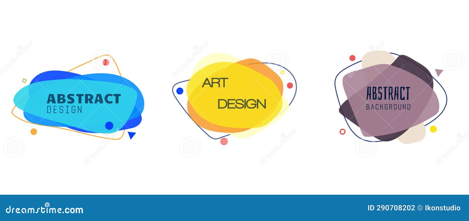 Abstract Creative Frames Set Stock Illustration - Illustration of talk ...