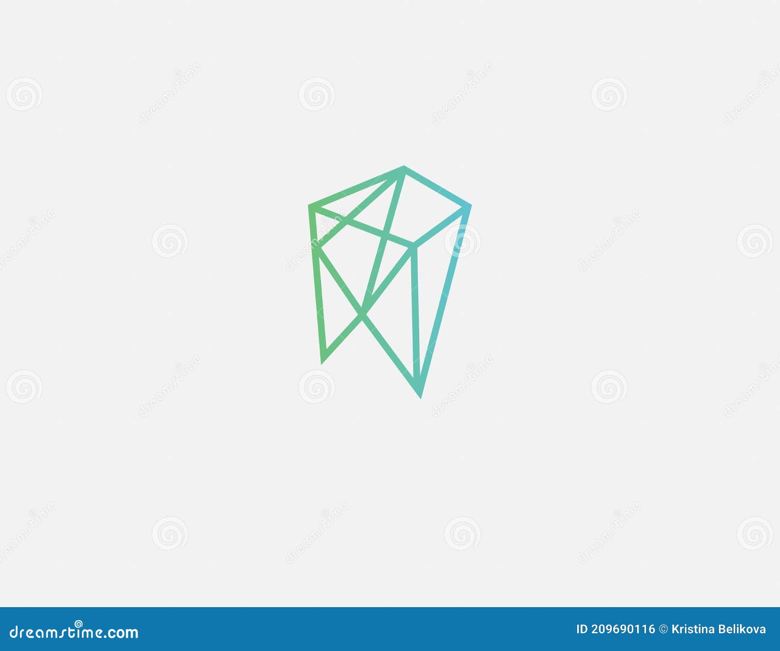 Abstract Creative Geometric Linear Tooth Logo for Dental Clinic Stock ...