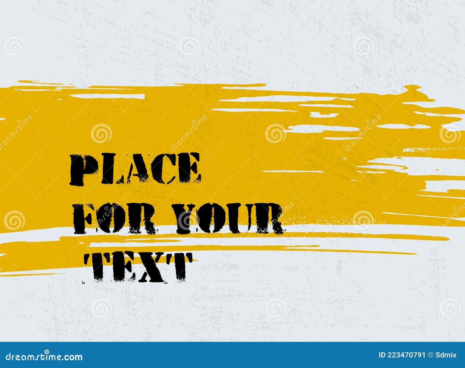 Abstract Creative Header. Hand Drawn Ink Texture. Stock Vector ...