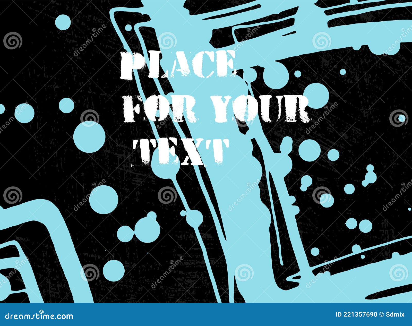 Abstract Creative Header. Hand Drawn Ink Texture. Stock Vector ...