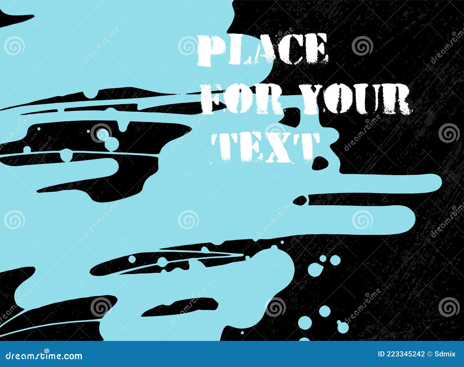 Abstract Creative Header. Hand Drawn Ink Texture. Stock Vector ...