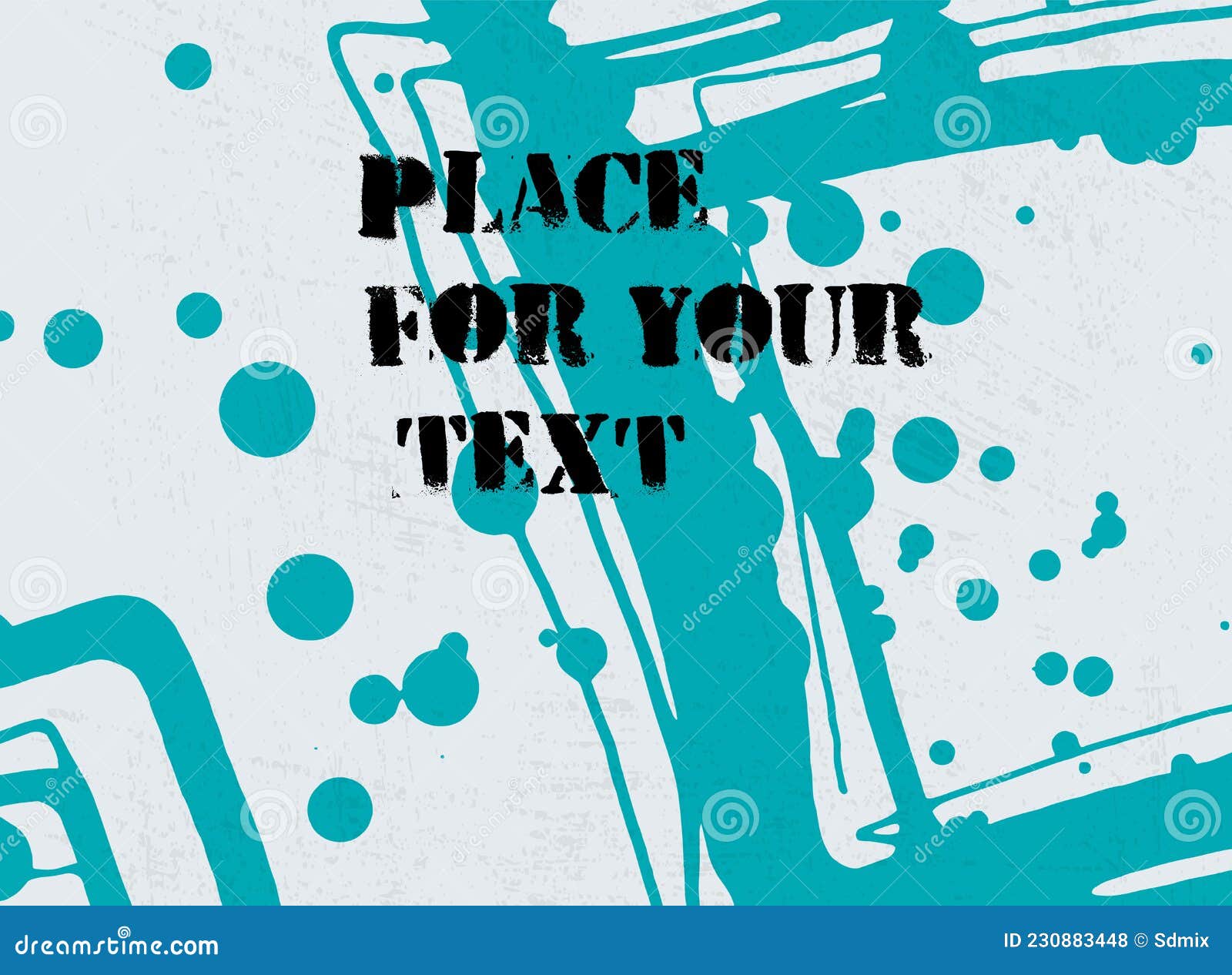 Abstract Creative Header. Hand Drawn Ink Texture. Stock Vector ...