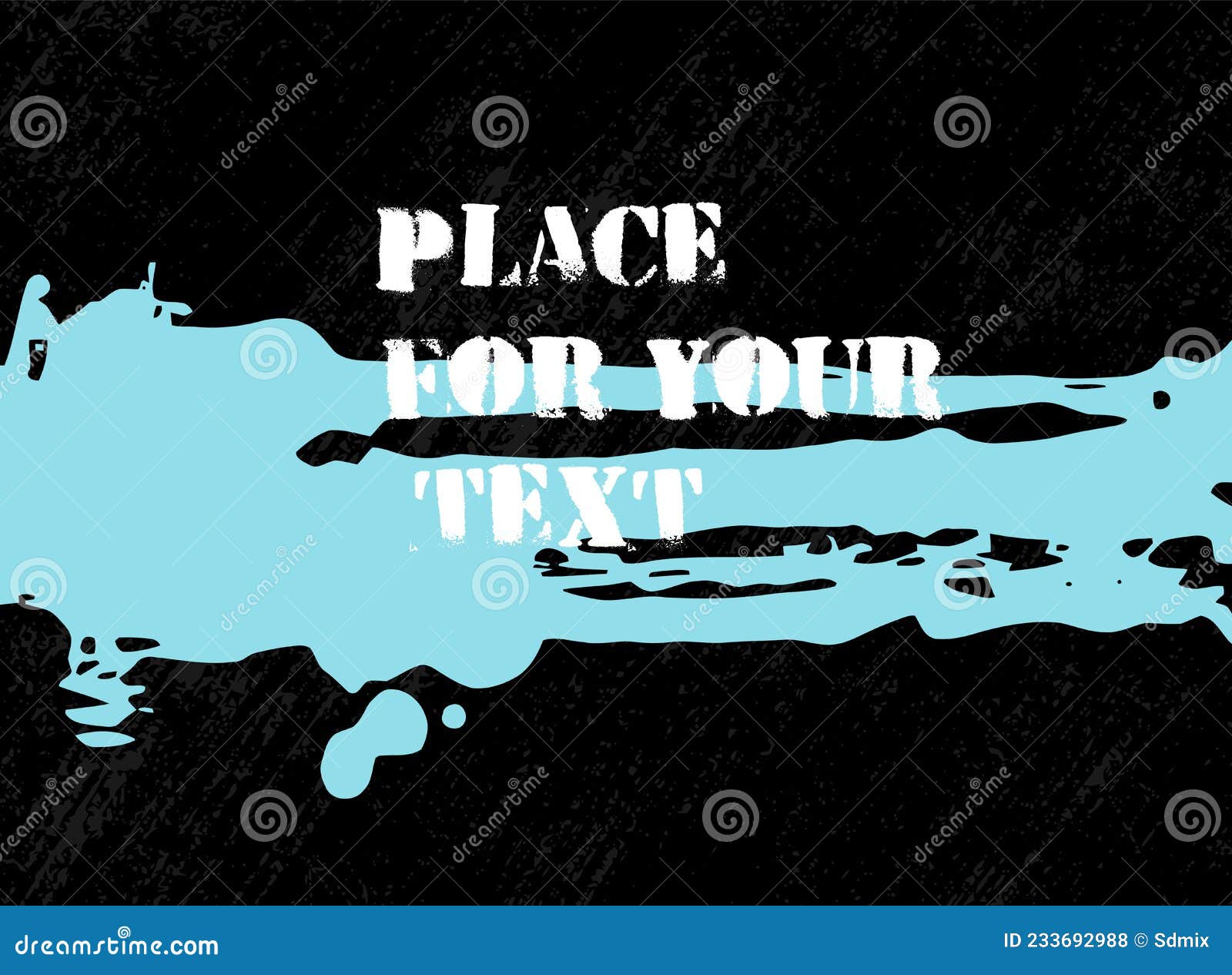 Abstract Creative Header. Hand Drawn Ink Texture. Stock Vector ...