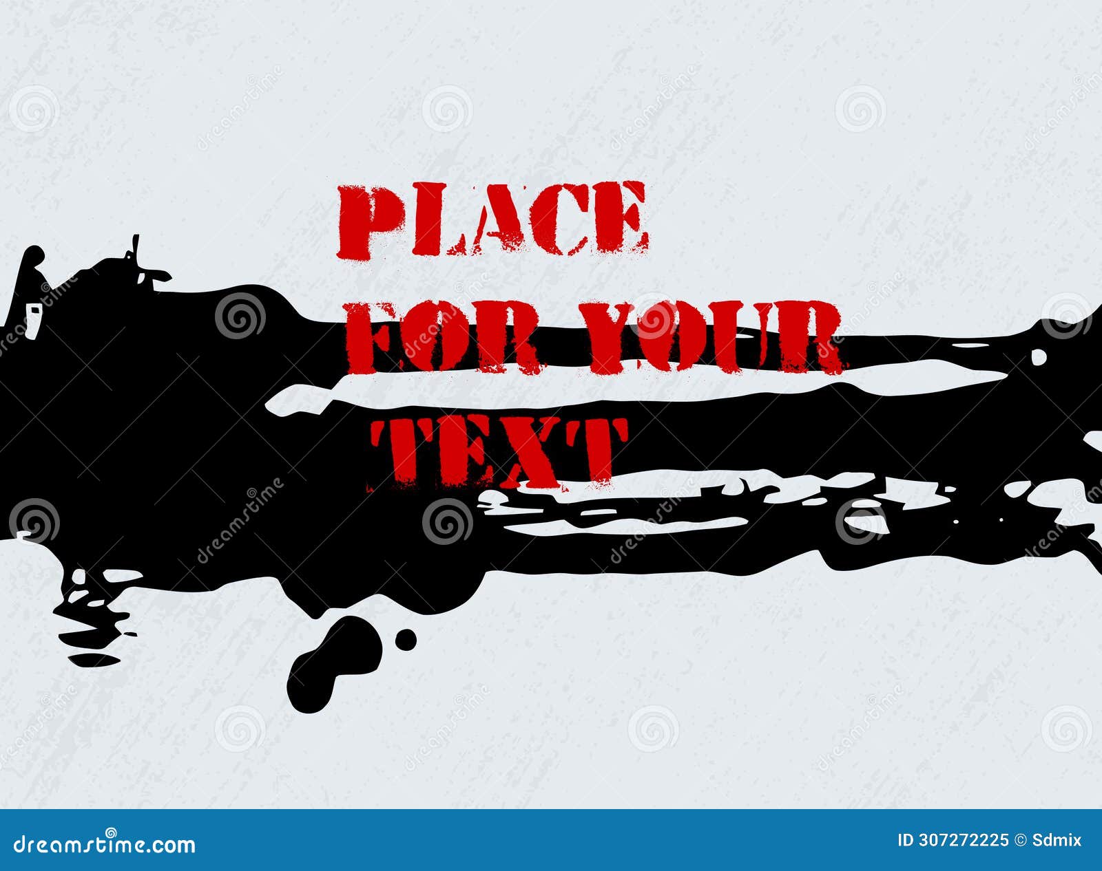 Abstract Creative Header. Hand Drawn Ink Texture. Stock Vector ...