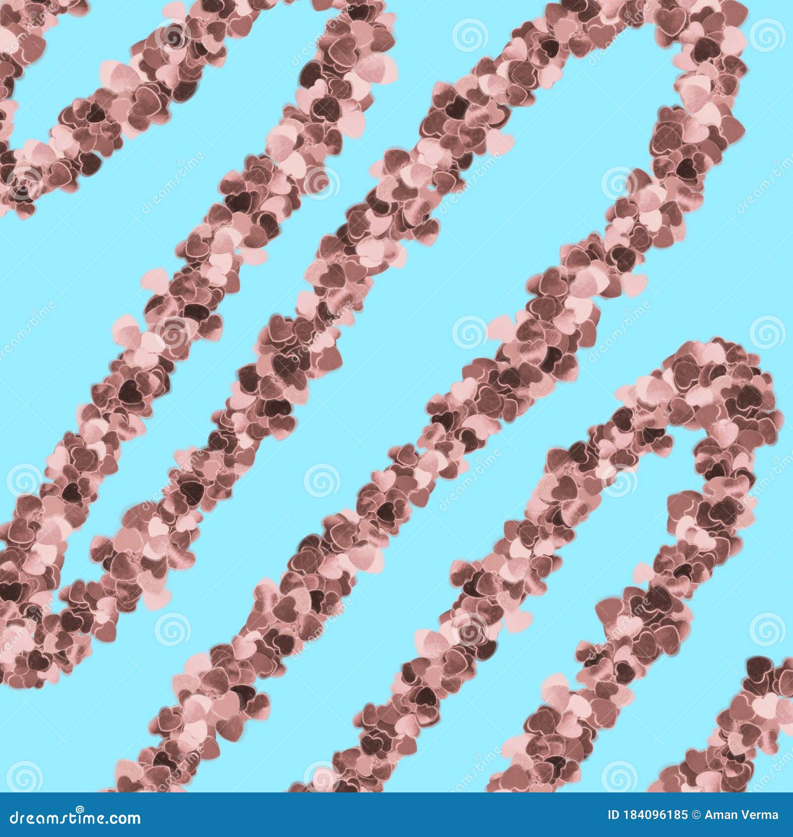 Abstract Creative Heart Shape Pattern in the Form of Wave. Heart Wave ...