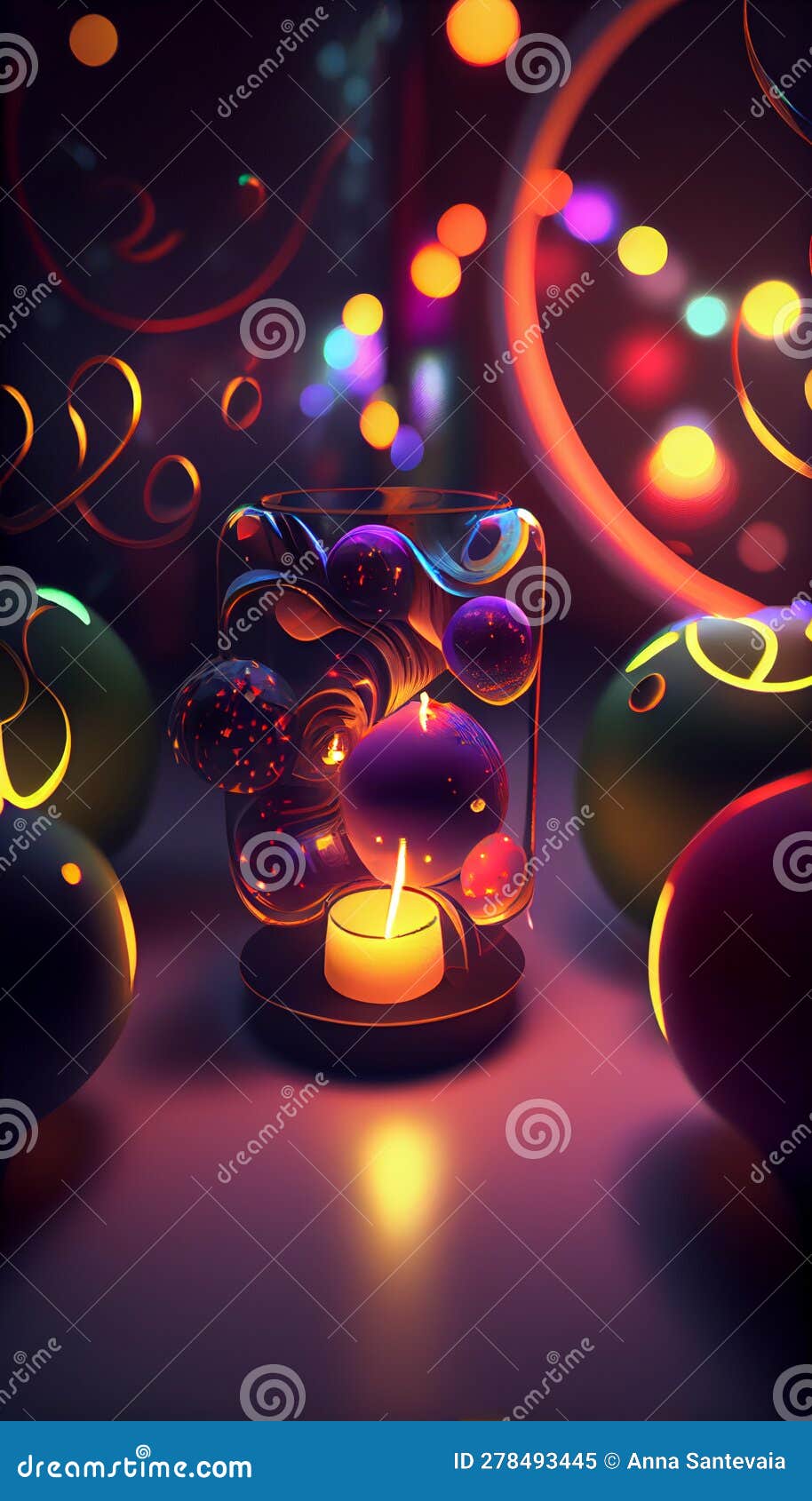Beautiful Magic Abstract Vertical Background, Bright Light Decoration ...