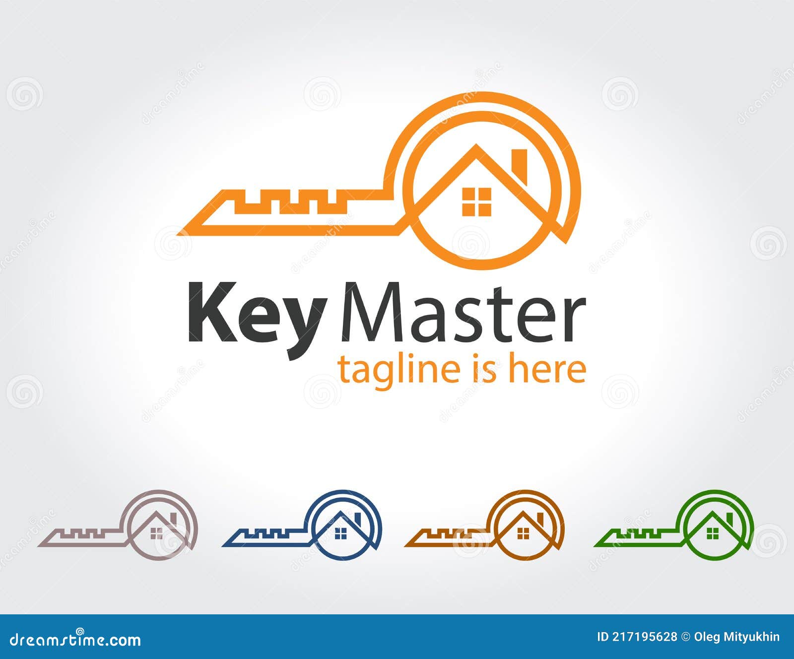 Abstract Creative Key Duplication Logo Concept. Professional Skilled ...