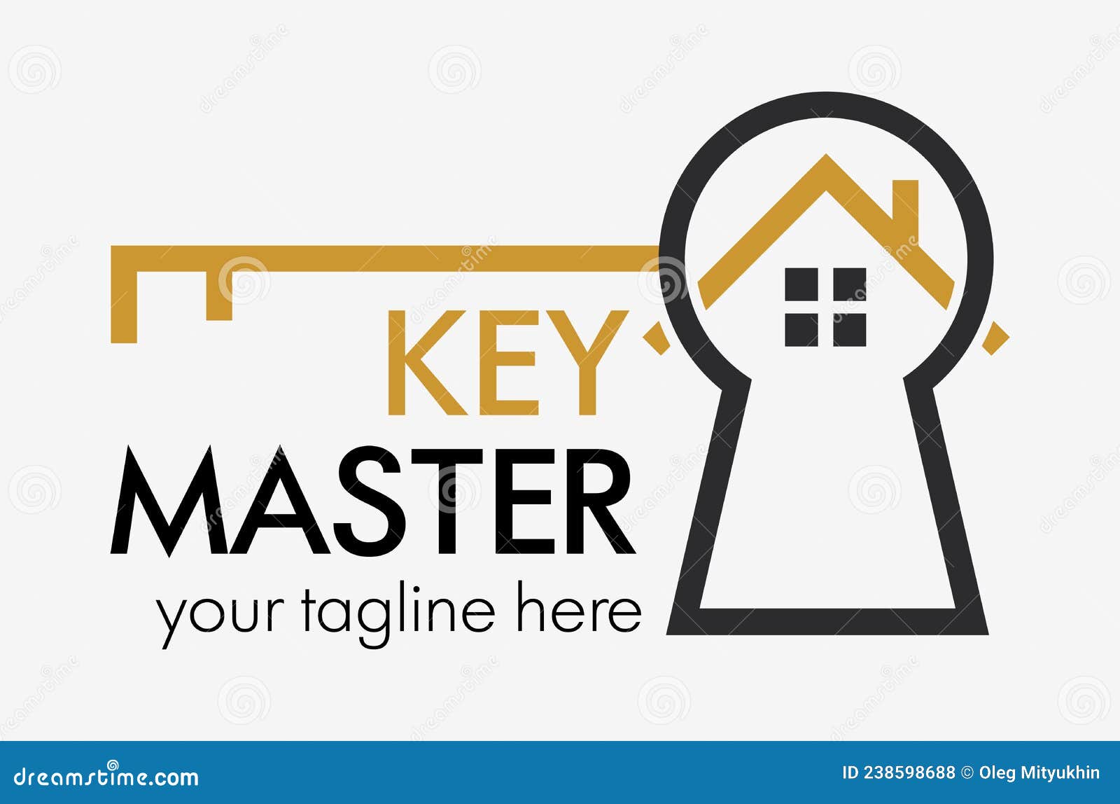 Abstract Creative Key Duplication Logo Concept. Professional Skilled ...