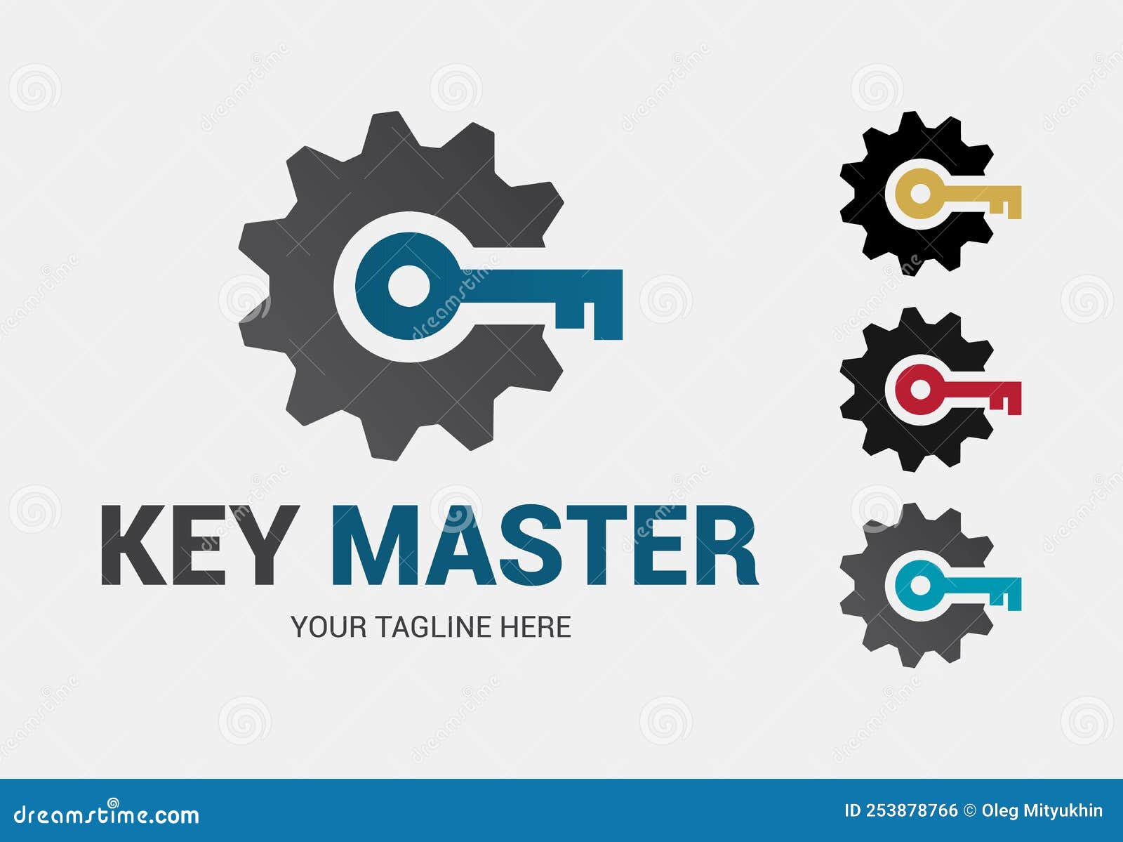 Abstract Creative Key Duplication Logo Concept. Professional Skilled ...