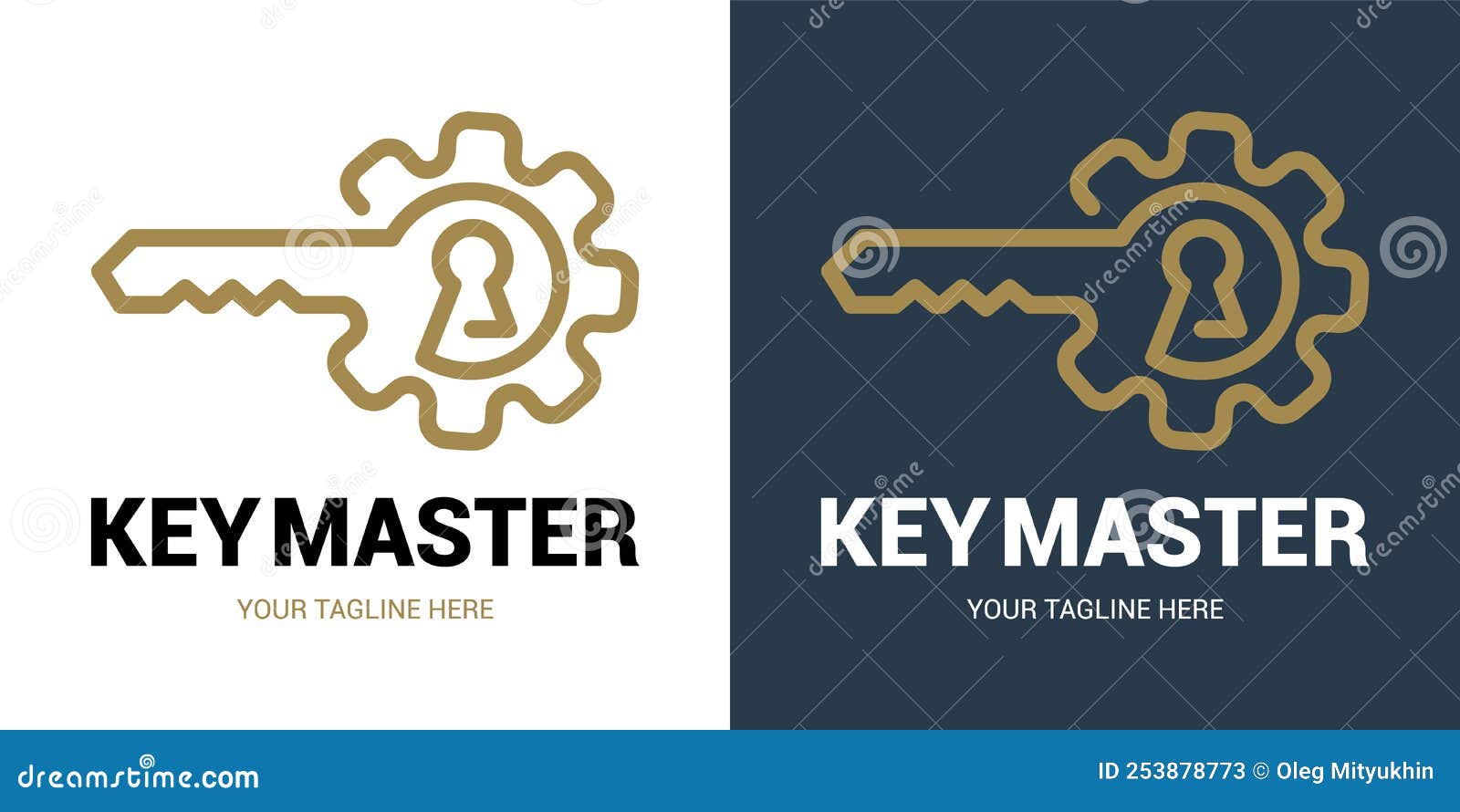 Abstract Creative Key Duplication Logo Concept. Professional Skilled ...