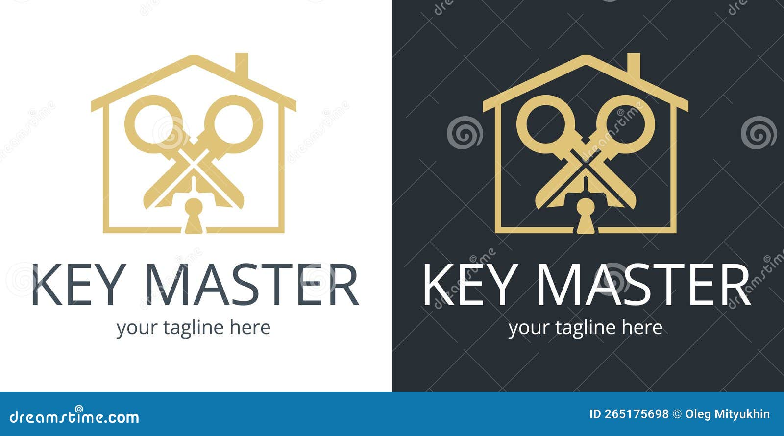 Abstract Creative Key Duplication Logo Concept. Professional Skilled ...