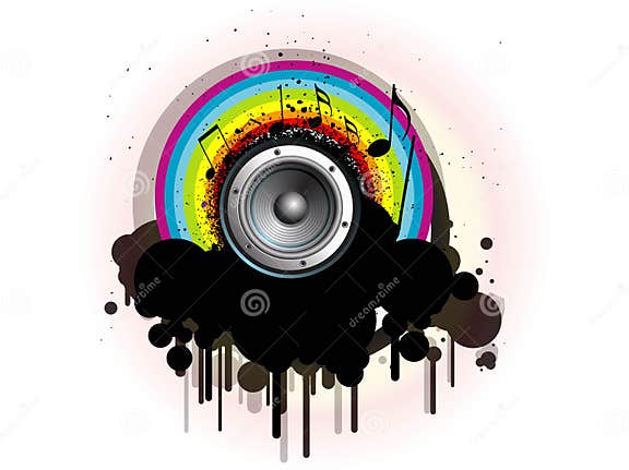 Abstract Creative Music Notes Design Stock Illustration - Illustration ...