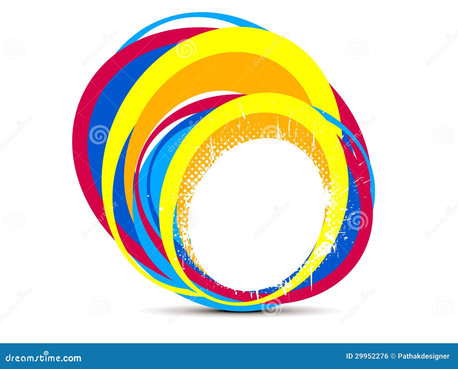 Abstract Creative Rainbow Splash Circle Royalty Free Stock Image ...