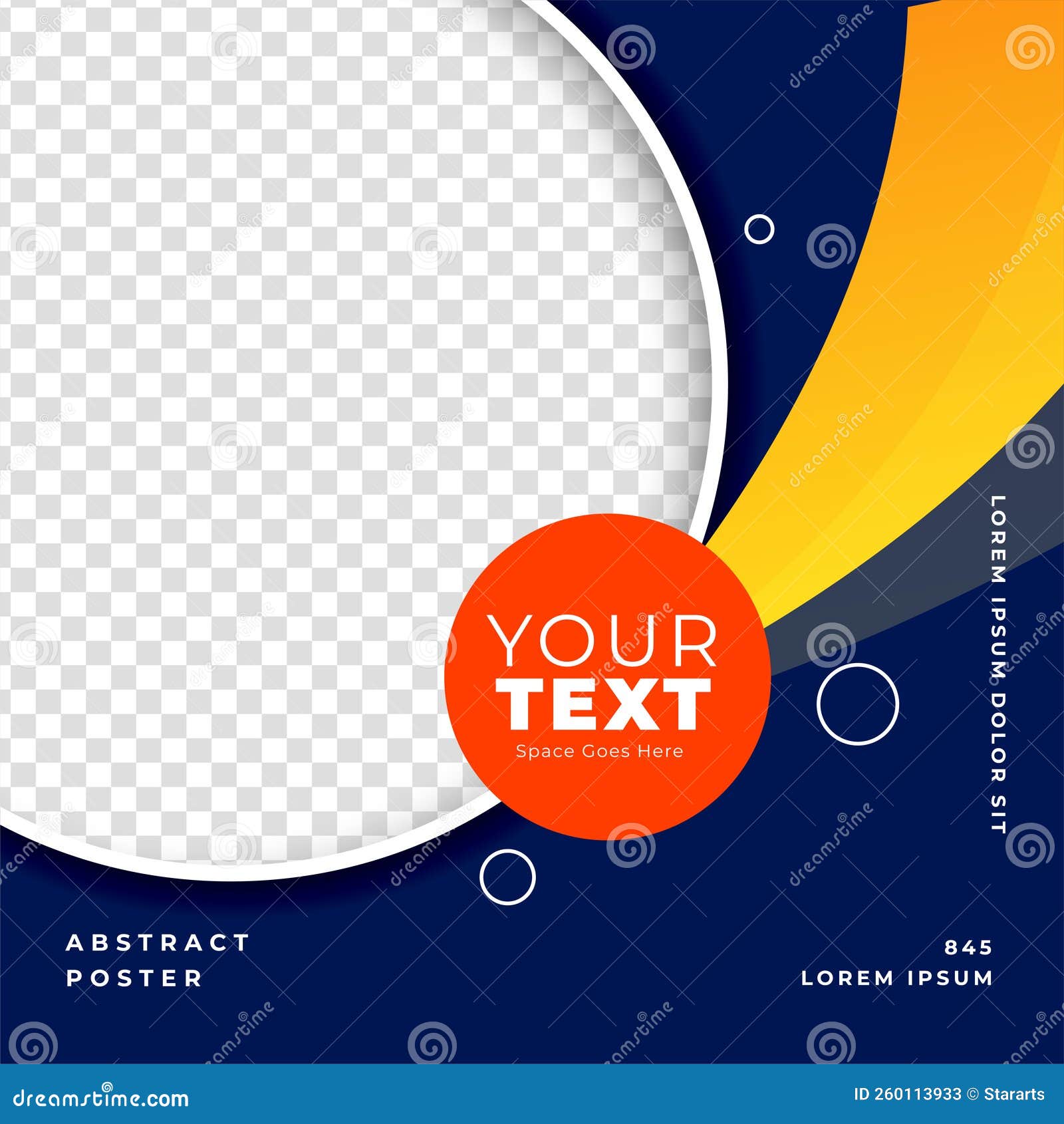 Abstract Creative Social Media Post Banner Design Stock Vector ...