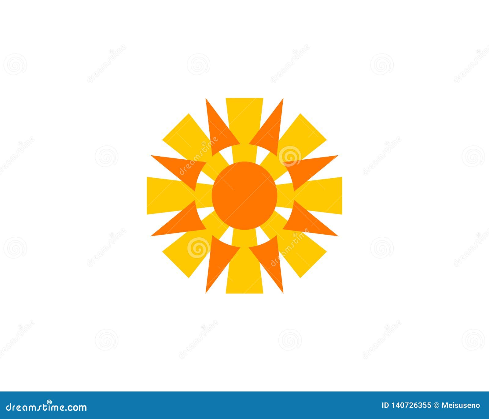 Abstract Creative Sun Logo Design Stock Vector - Illustration of ...