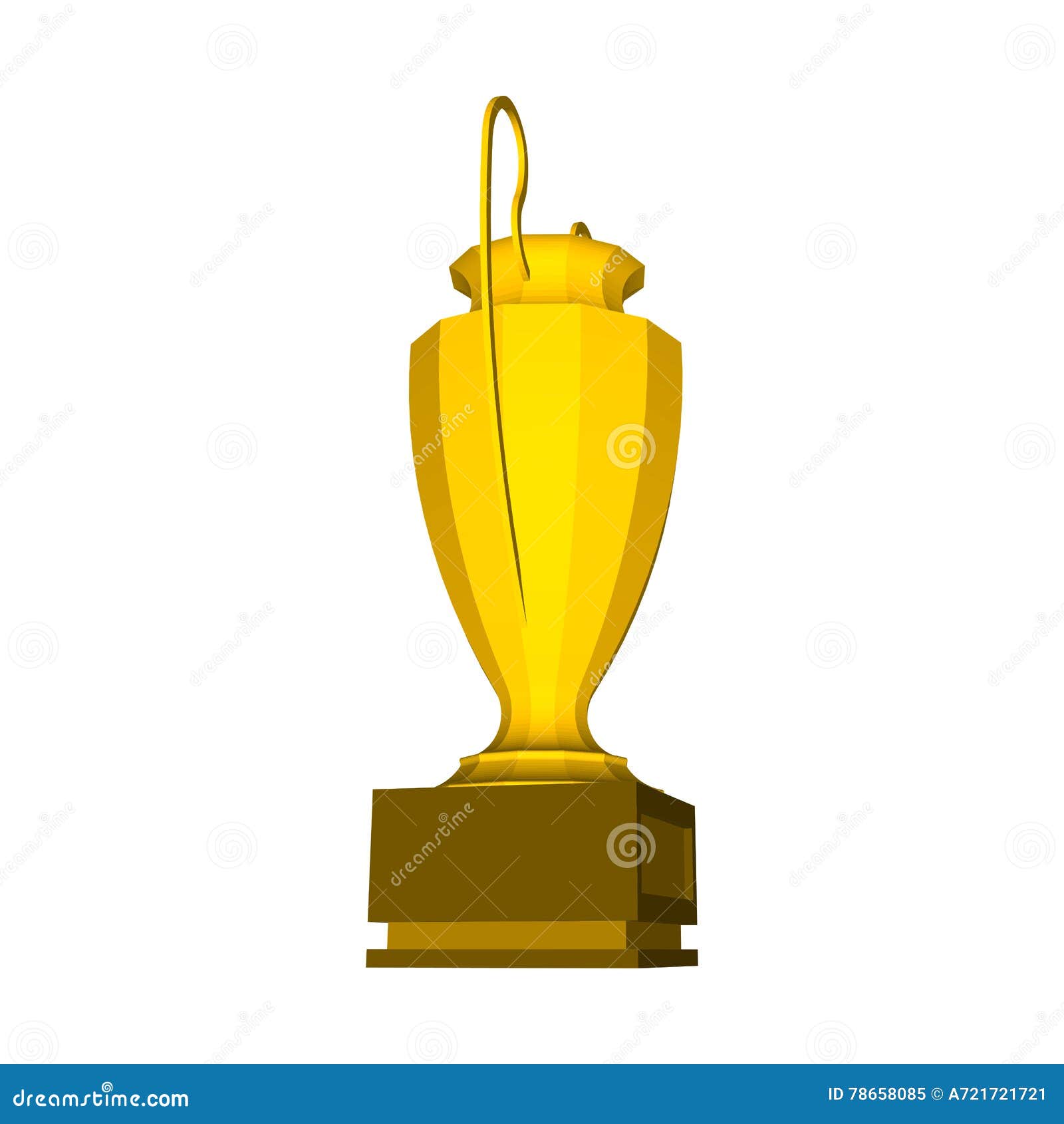 Abstract Creative Trophy Cup Set. Isolated Mockup on Background ...