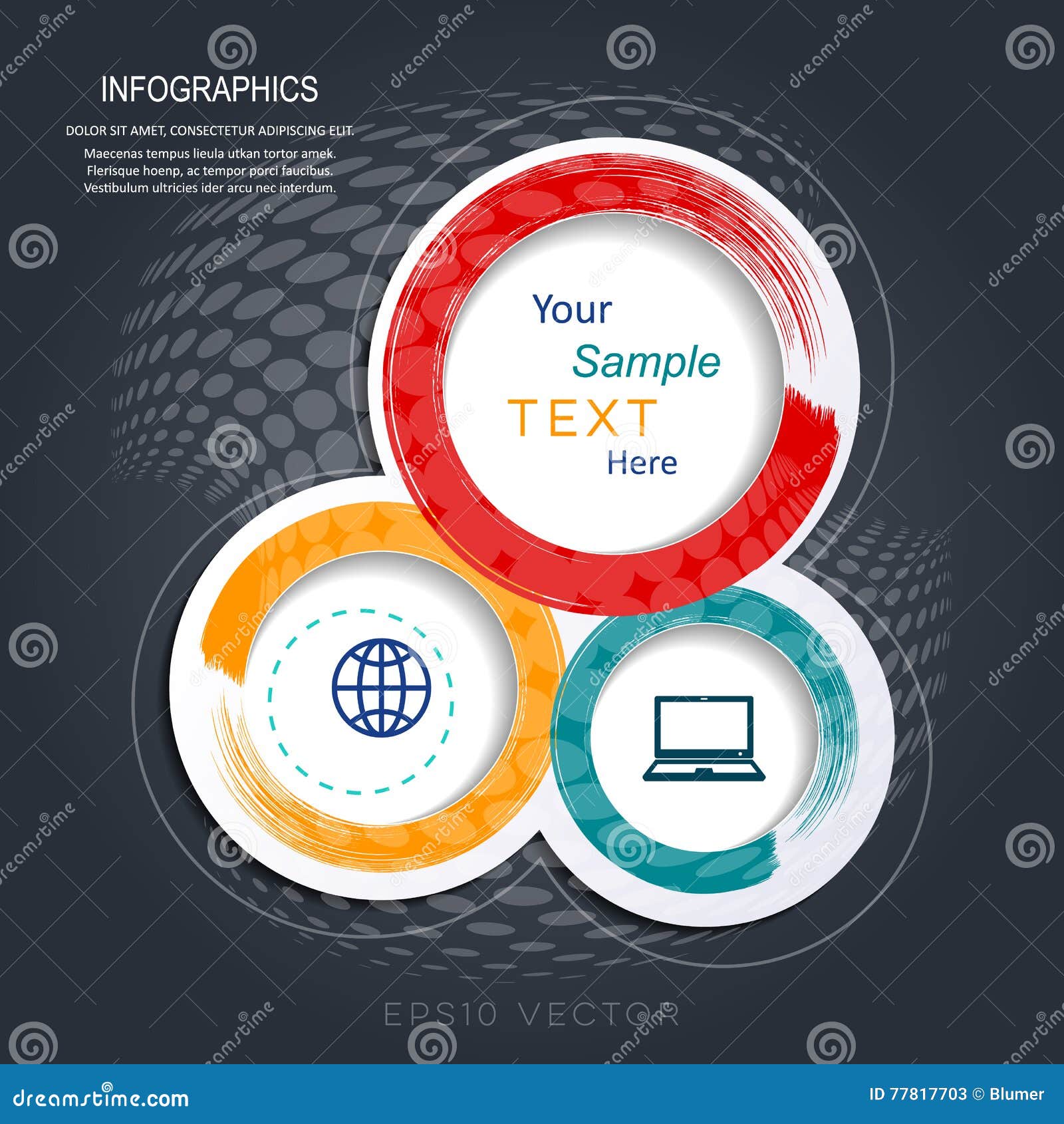 Abstract Creative Website Design Template Stock Vector - Illustration ...