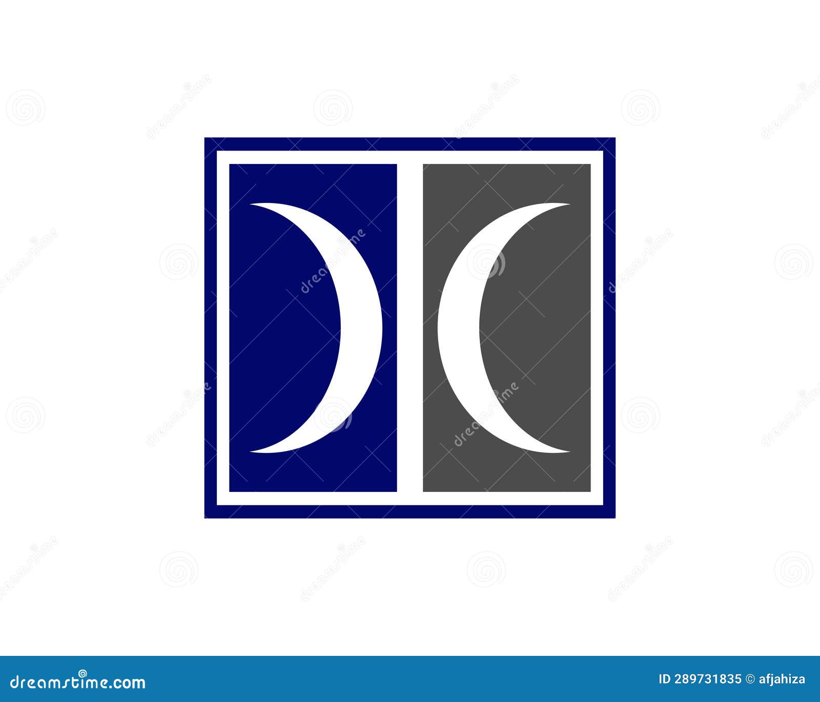 Abstract Crescent Cc Logo 1 Template Stock Illustration - Illustration ...