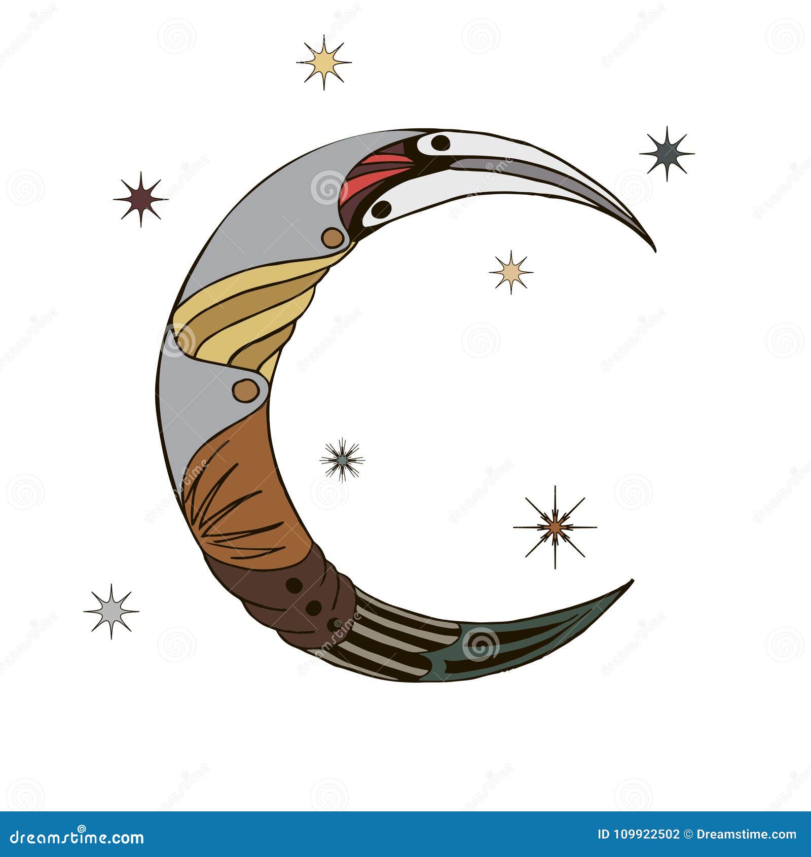 Abstract Crescent stock vector. Illustration of abstract - 109922502