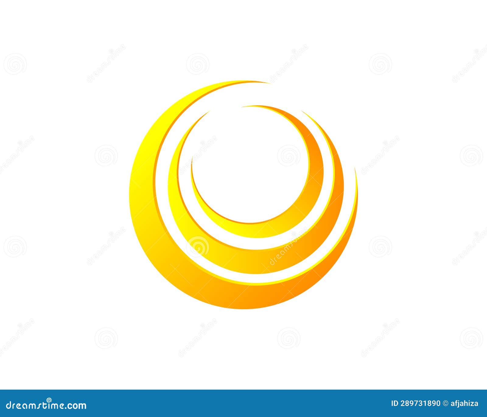Abstract Crescent Symbol Logo Template Stock Illustration ...