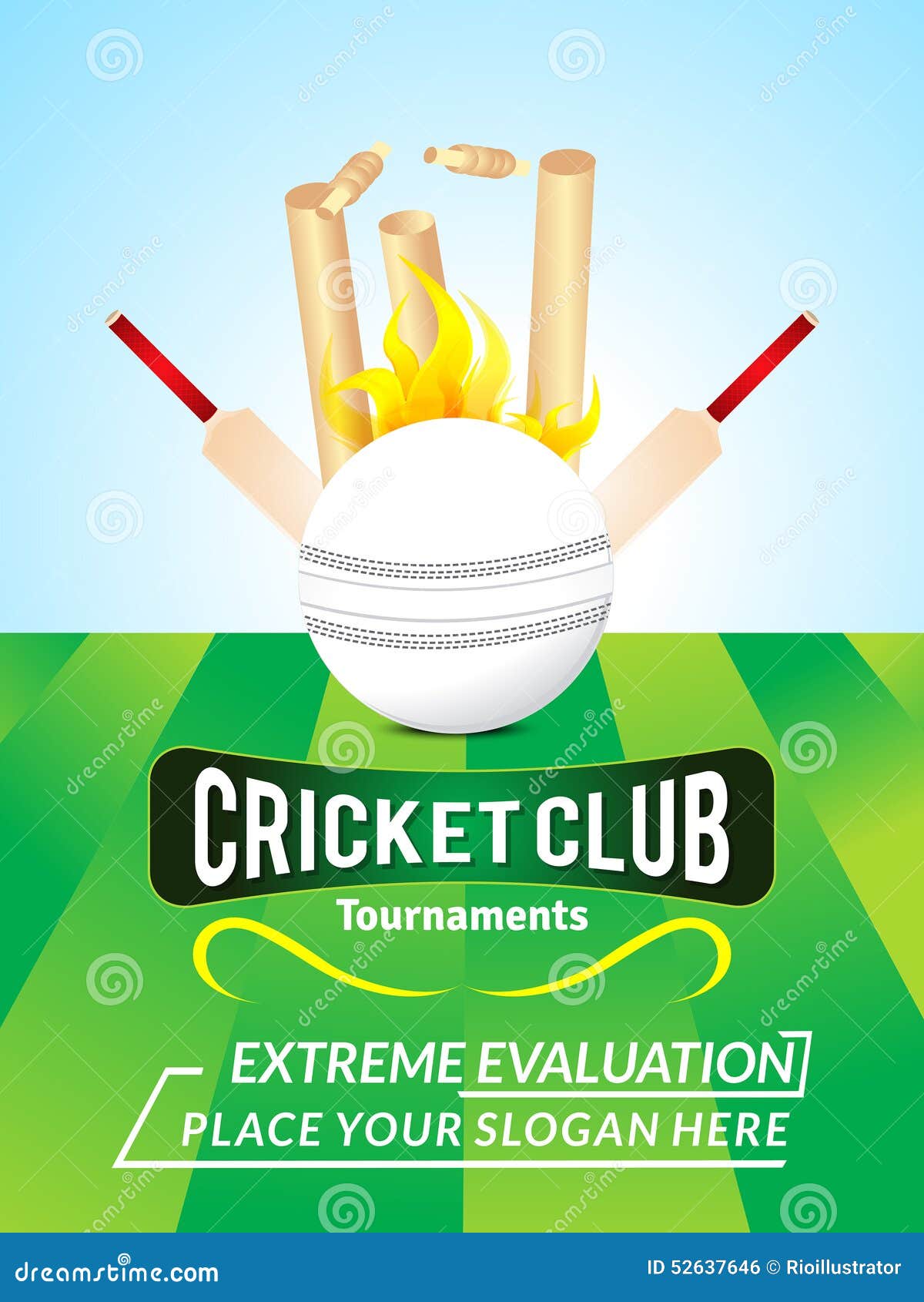 Abstract Cricket Background with Ball Stock Vector - Illustration of ...