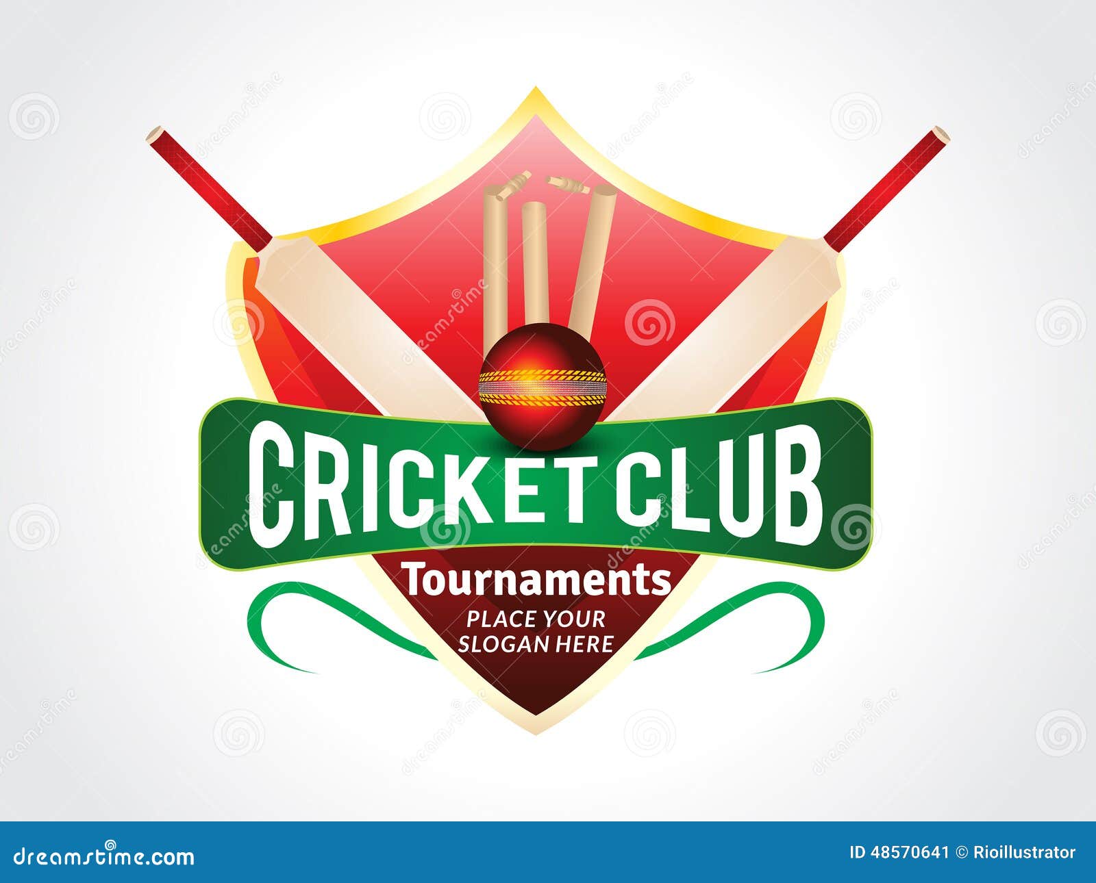 Abstract Cricket Background with Shield Stock Vector - Illustration of ...