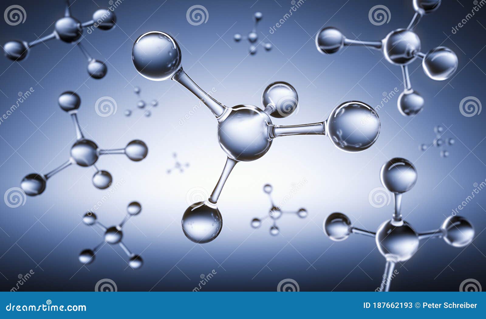 Methane Molecule Vector Illustration. 3D Design | CartoonDealer.com ...