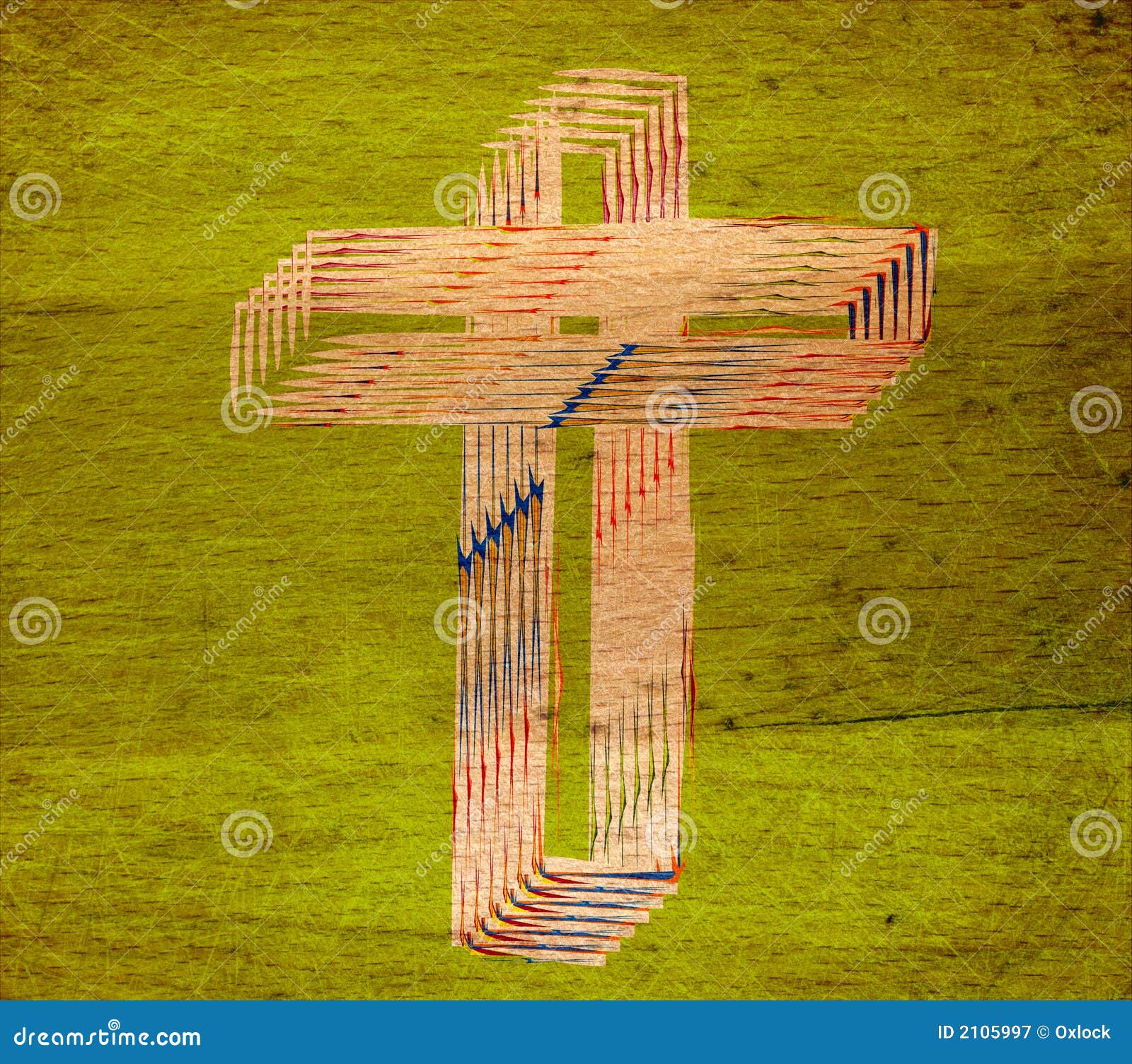Abstract cross stock illustration. Illustration of grunge - 2105997